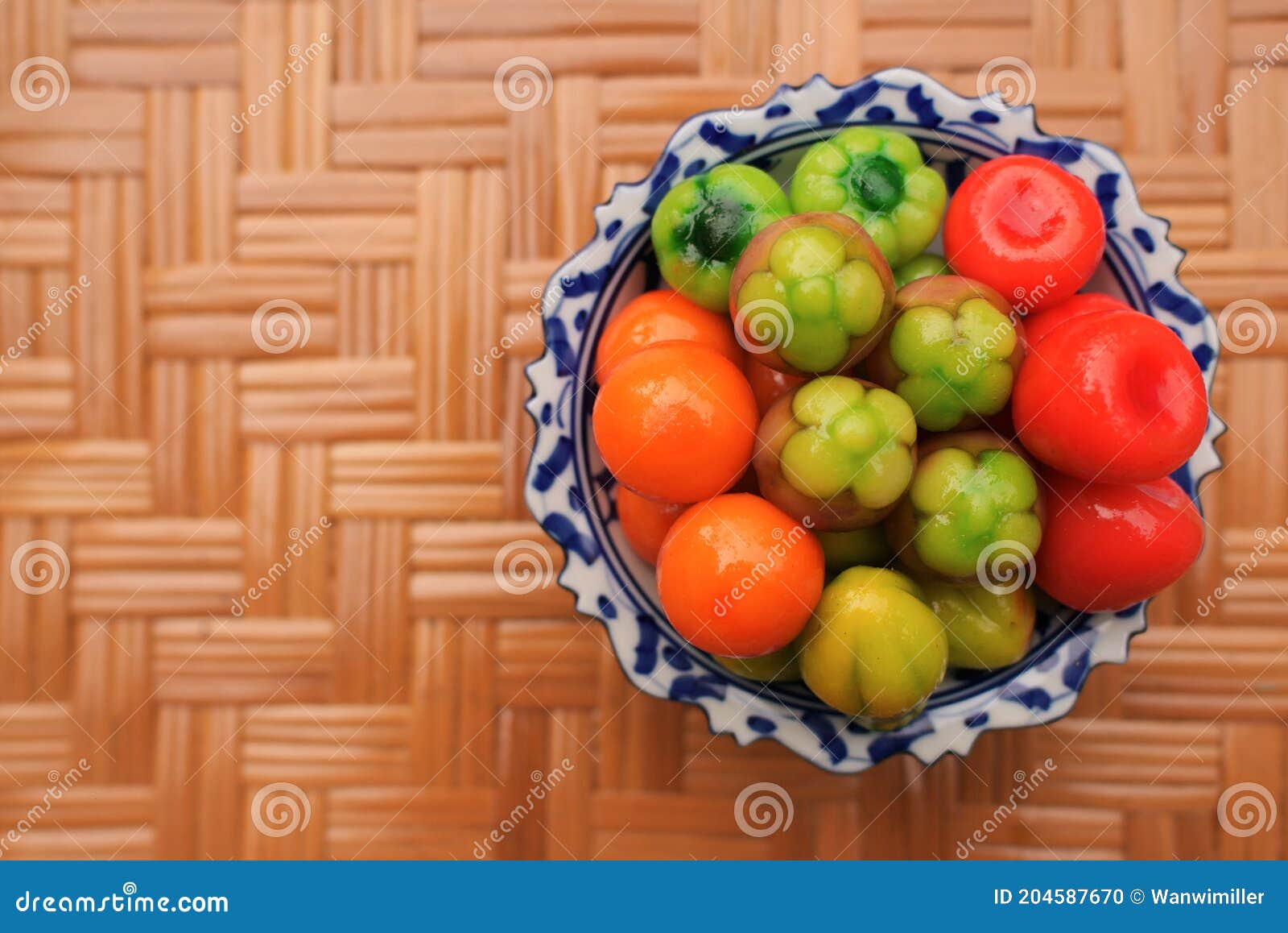 Luk Chup - Thai Miniature Confection Made Of Chickpea And Sugar Glazing ...