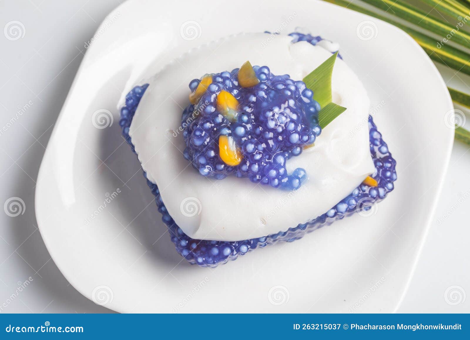 Thai Dessert Corn Tapioca Sago with Coconut Stock Image - Image of ...