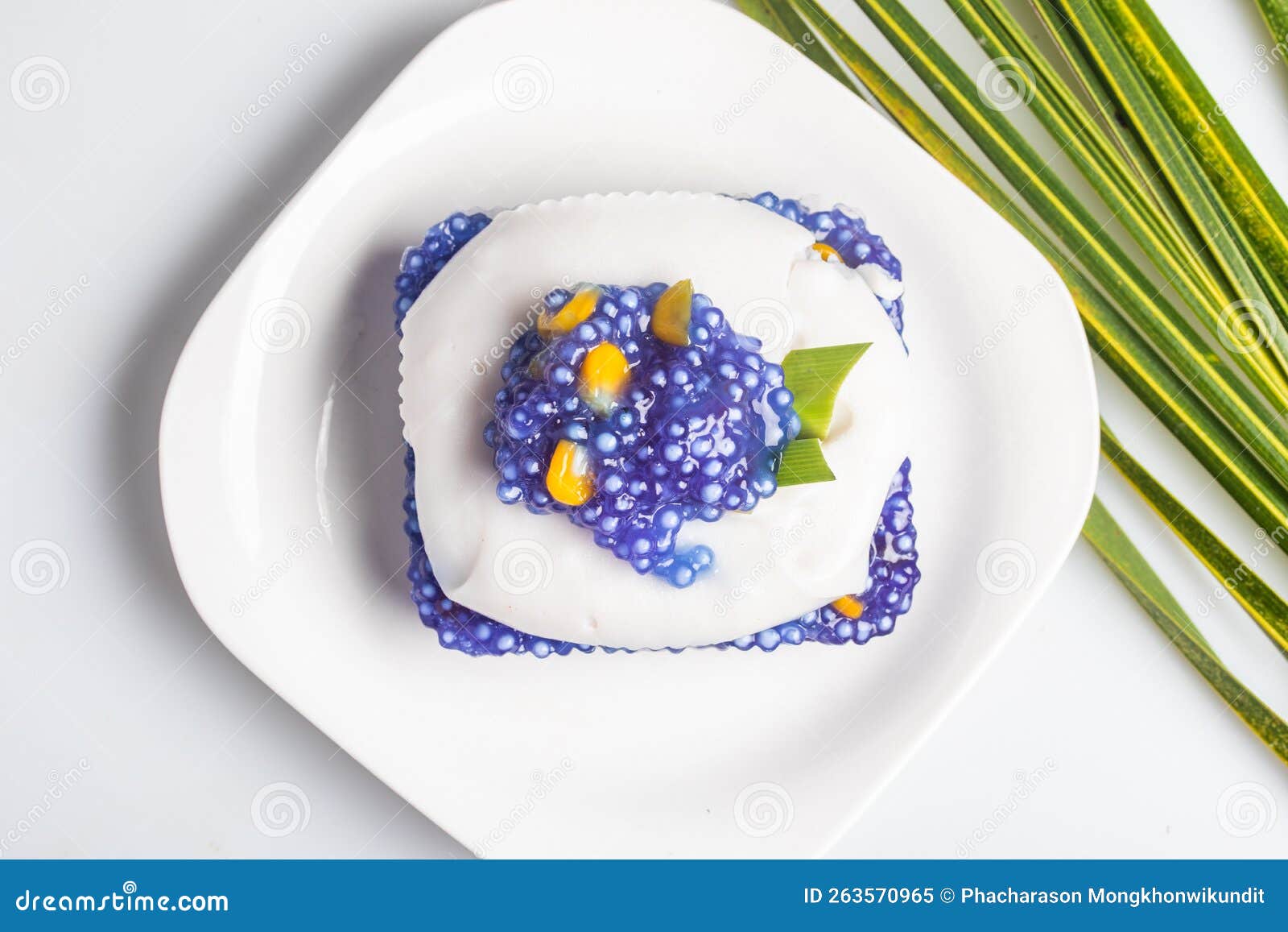 Thai Dessert Corn Tapioca Sago with Coconut Stock Image - Image of milk ...