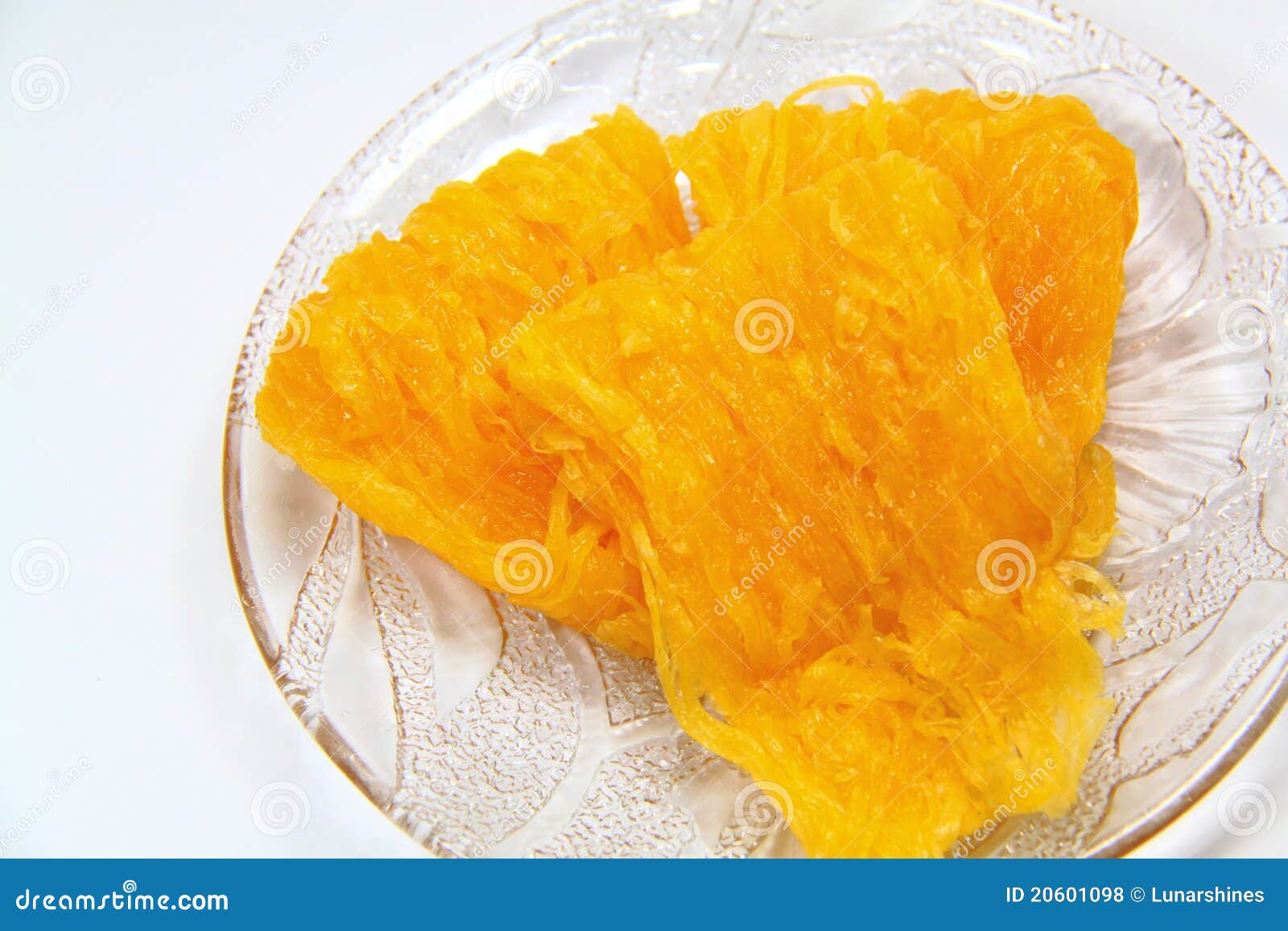 Thai dessert ,Foi Thong stock photo. Image of fruit, service - 20601098