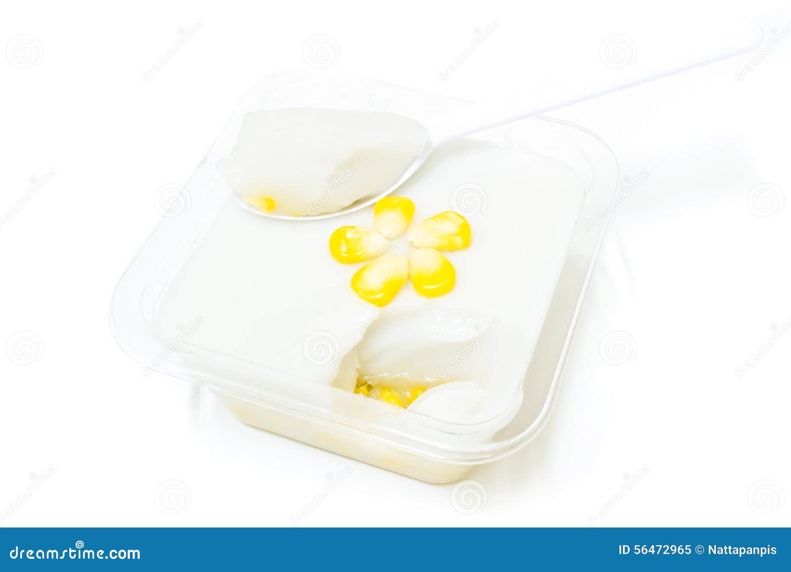 Thai dessert name tako stock image. Image of tako, eating - 56472965