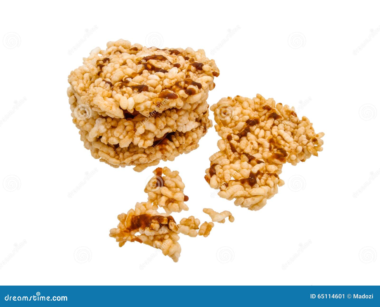 Thai Dessert, Rice crispy stock image. Image of light - 65114601