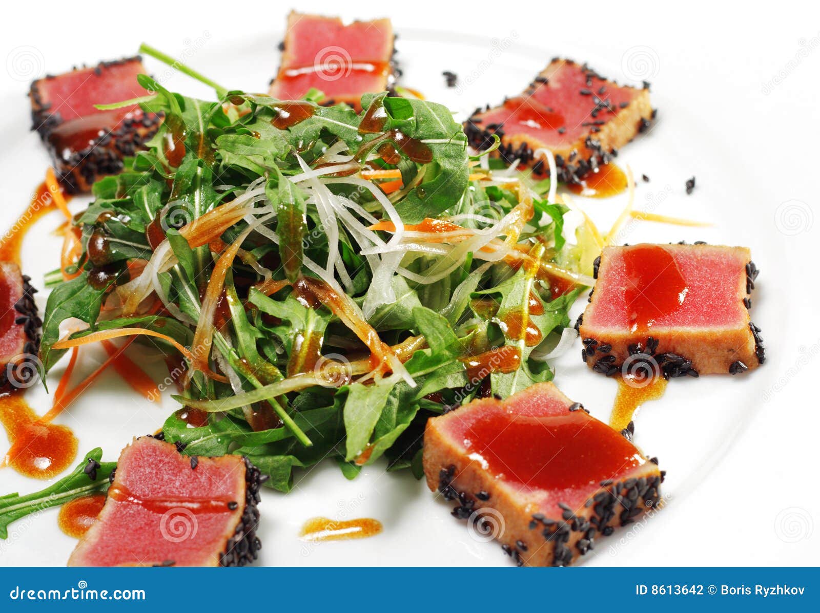 Thai Dishes - Tuna Salad stock photo. Image of cuisine - 8613642