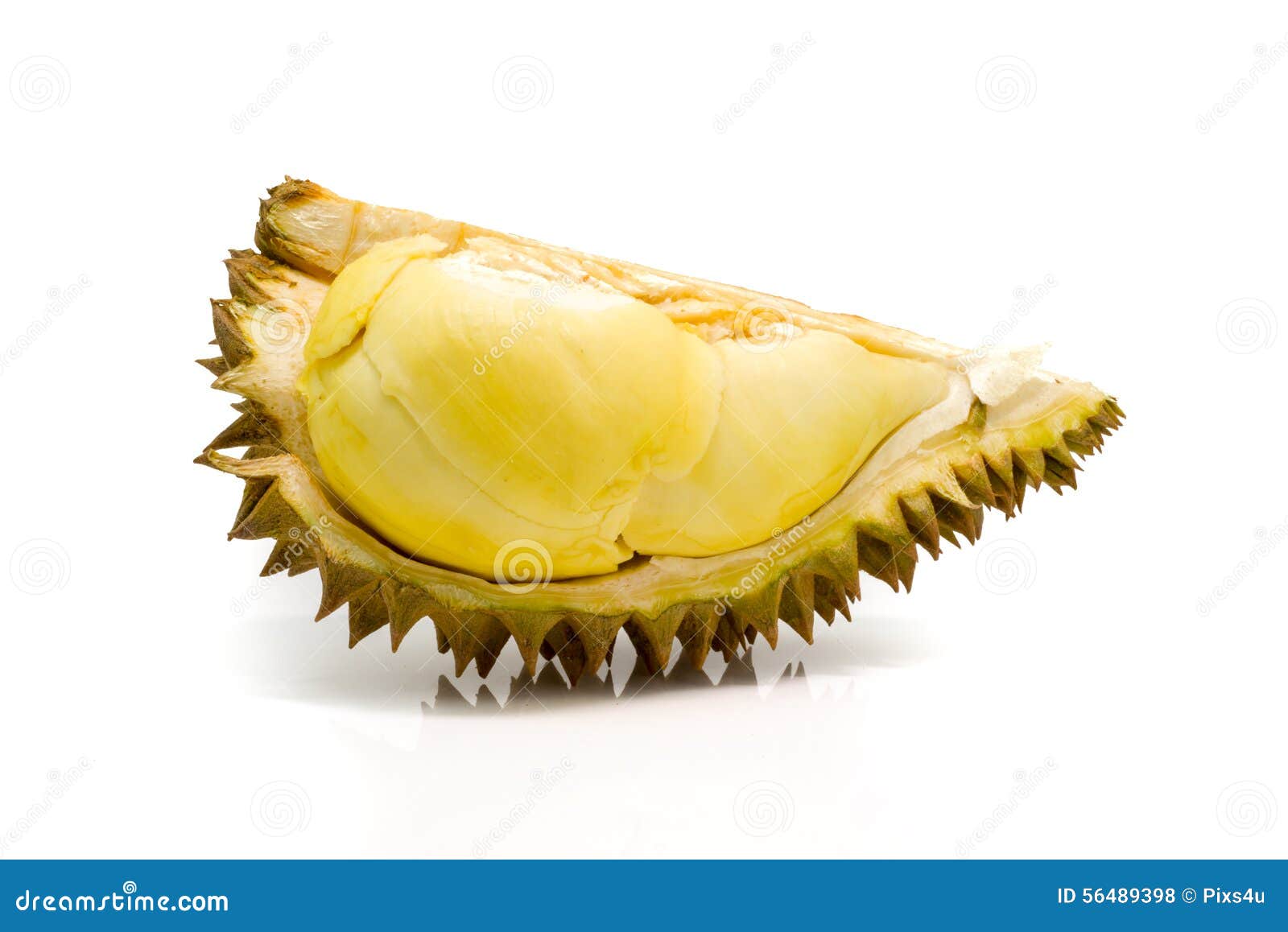 Durian Is A Tropical Fruit From Southeast Asia. Durian On A Blue ...