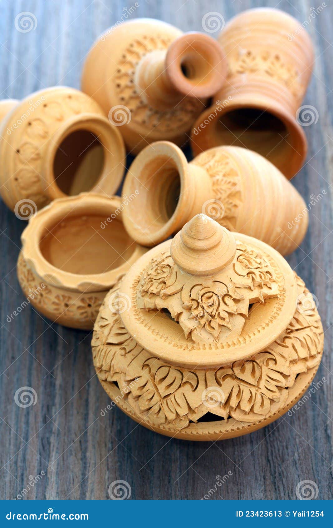 Thai Earthenware stock image. Image of decoration, potter - 23423613