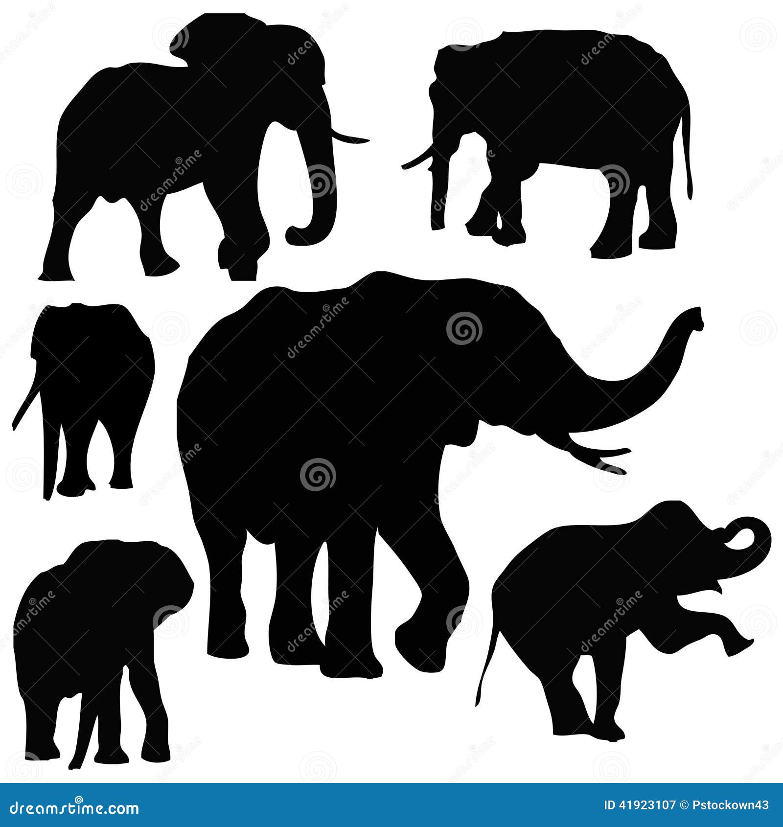 Elephant Profile Silhouette
