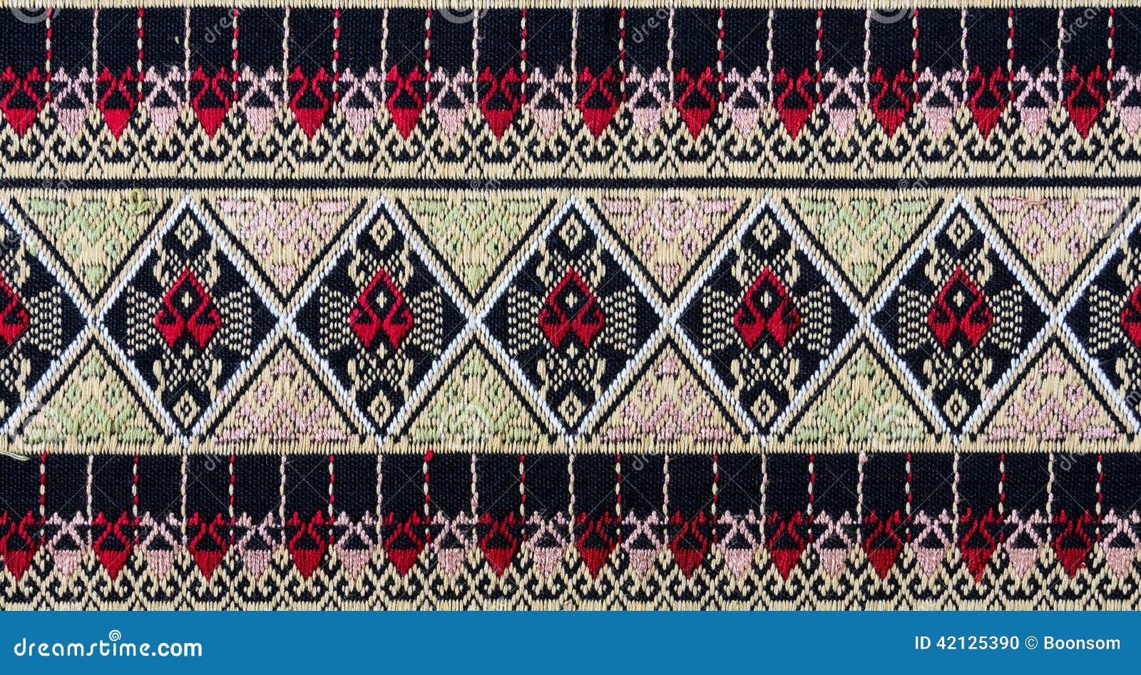 Thai fabric pattern stock photo. Image of fashion, cotton - 42125390