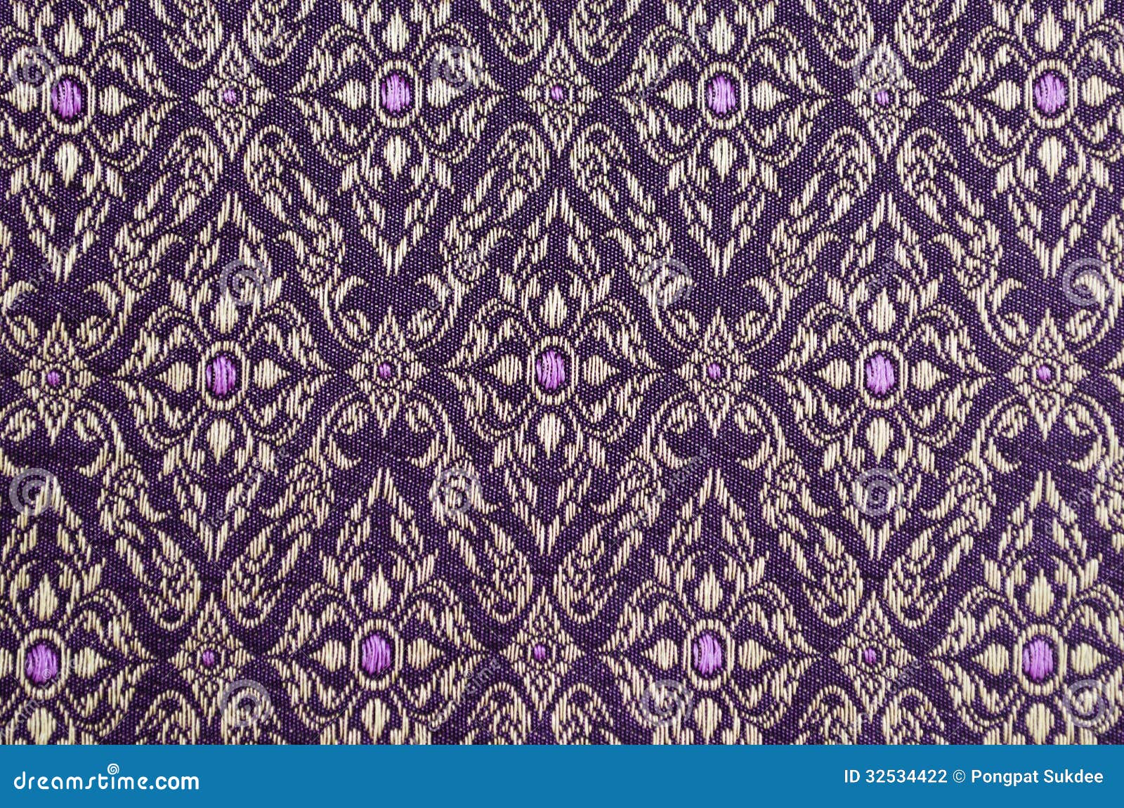 Thai fabric patterns stock photo. Image of thailand, wallpaper - 32534422