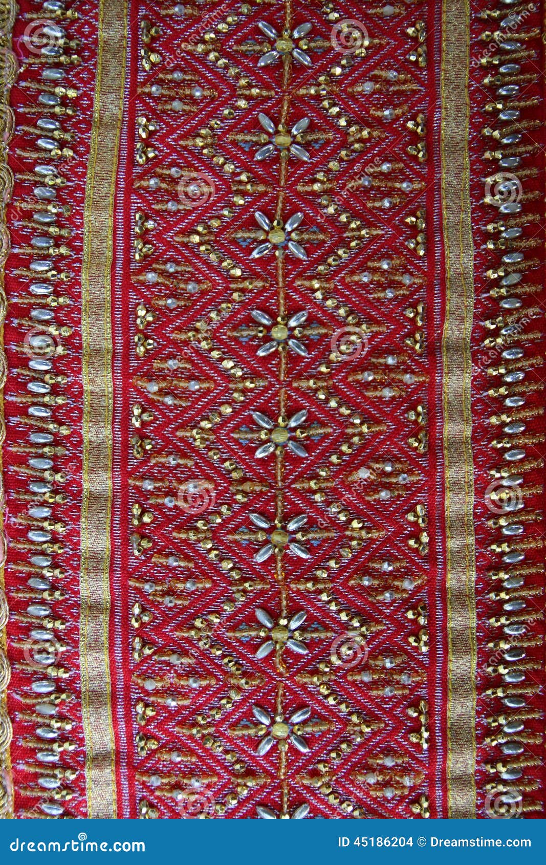 Thai Fabrics Patterns Thai Graphic. Stock Photo - Image of brought ...