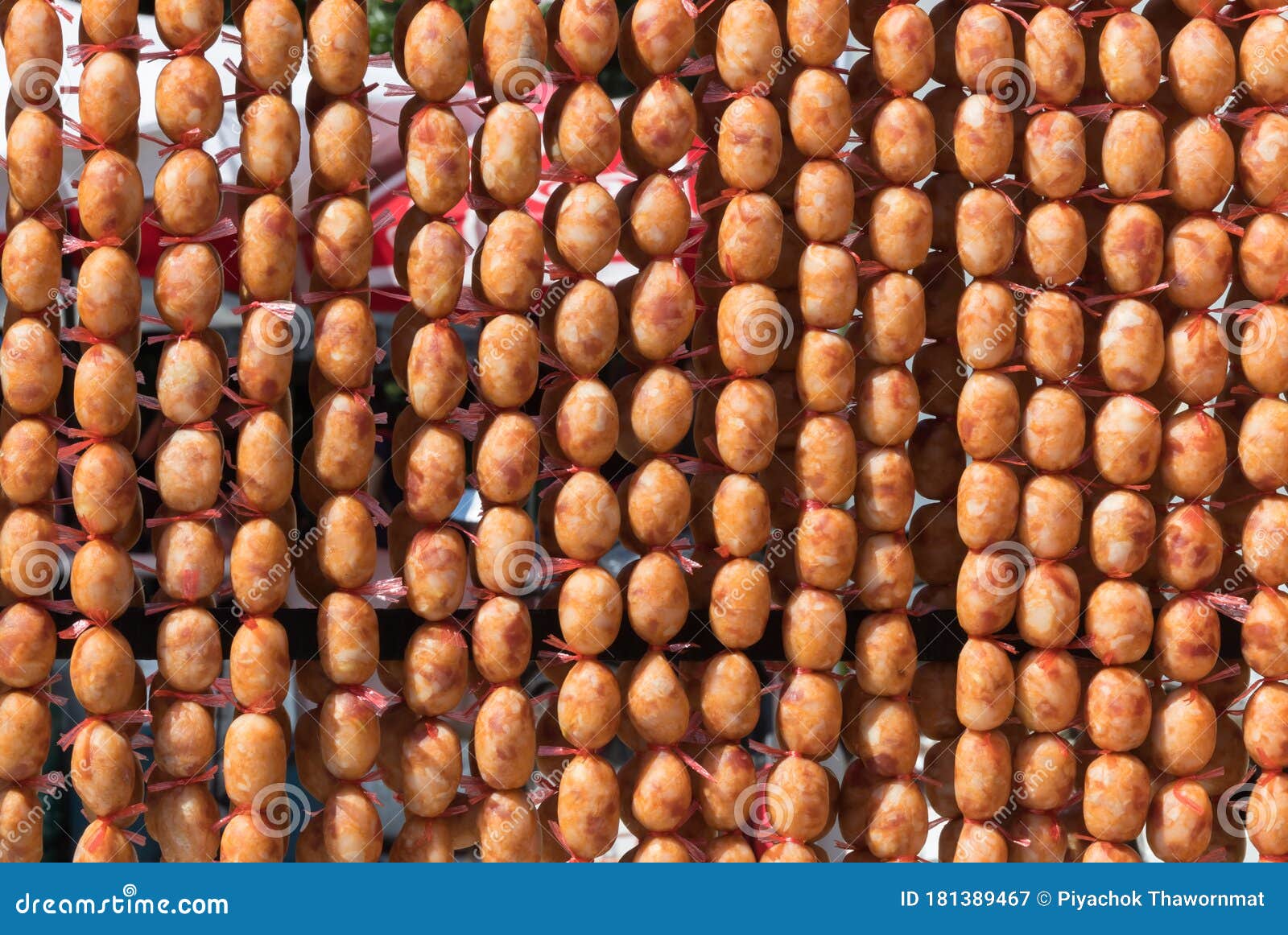 Thai Fermented Pork Sausage Stock Image - Image of food, traditional ...