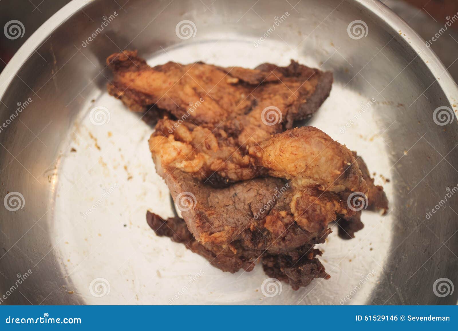 Thai fired beef. stock photo. Image of food, barbecue - 61529146