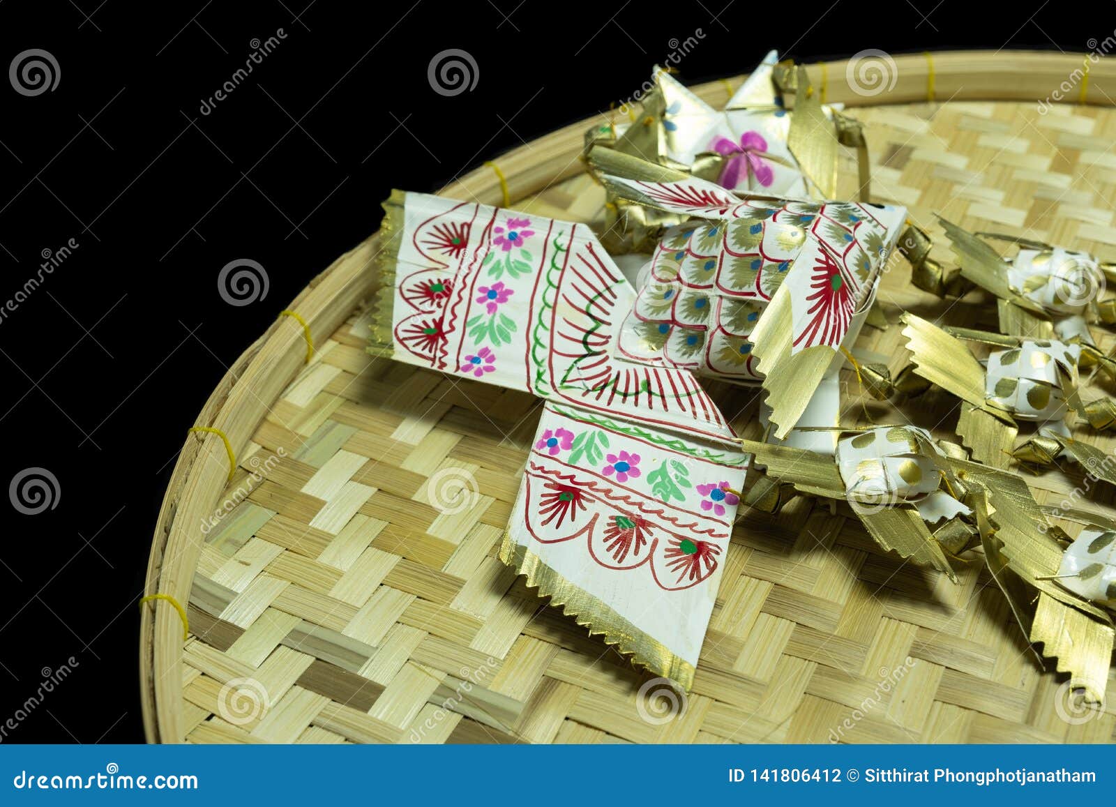 Thai Style Fish Mobile Handmade Stock Photo - Image of decoration ...