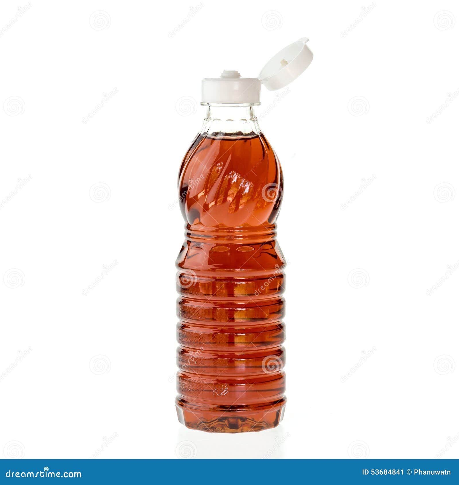 Thai Fish Sauce In A Bottle Isolated On White Royalty-Free Stock Photo ...