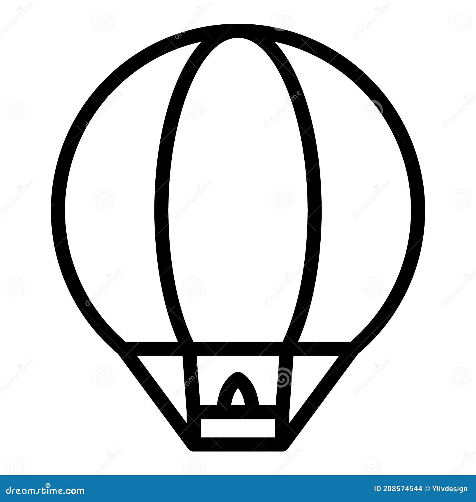 Thai Floating Lantern Icon, Outline Style Stock Vector - Illustration ...
