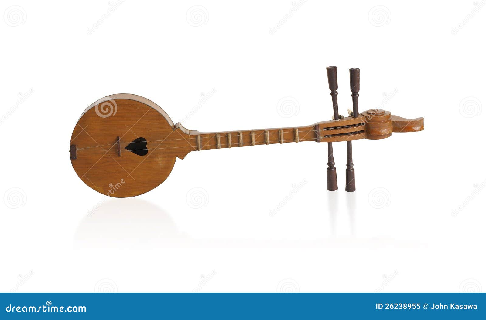 Thai Folk Style Wooden Guitar Stock Image - Image of audio, culture ...