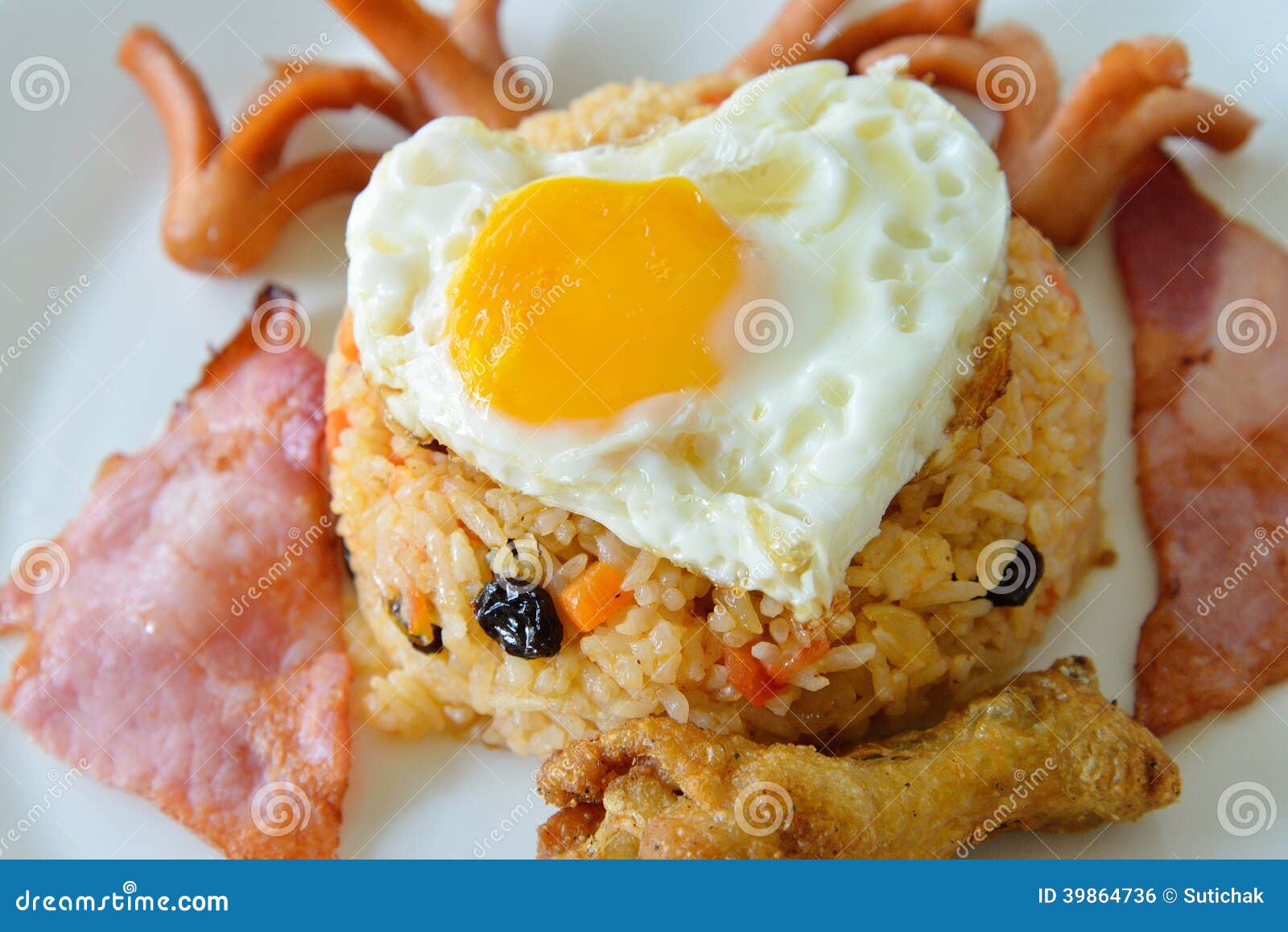 Thai Food, American Fried Rice Stock Photo - Image of cuisine, dinner ...