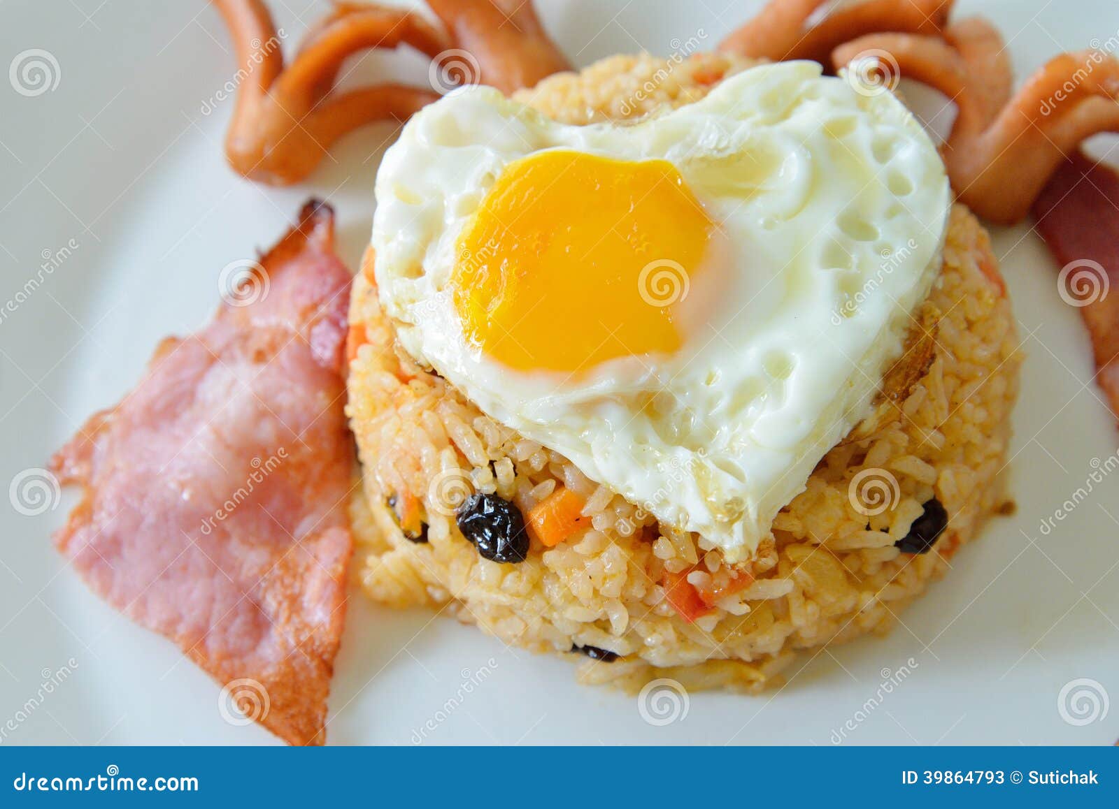 Thai Food, American Fried Rice Stock Image - Image of diet, american ...