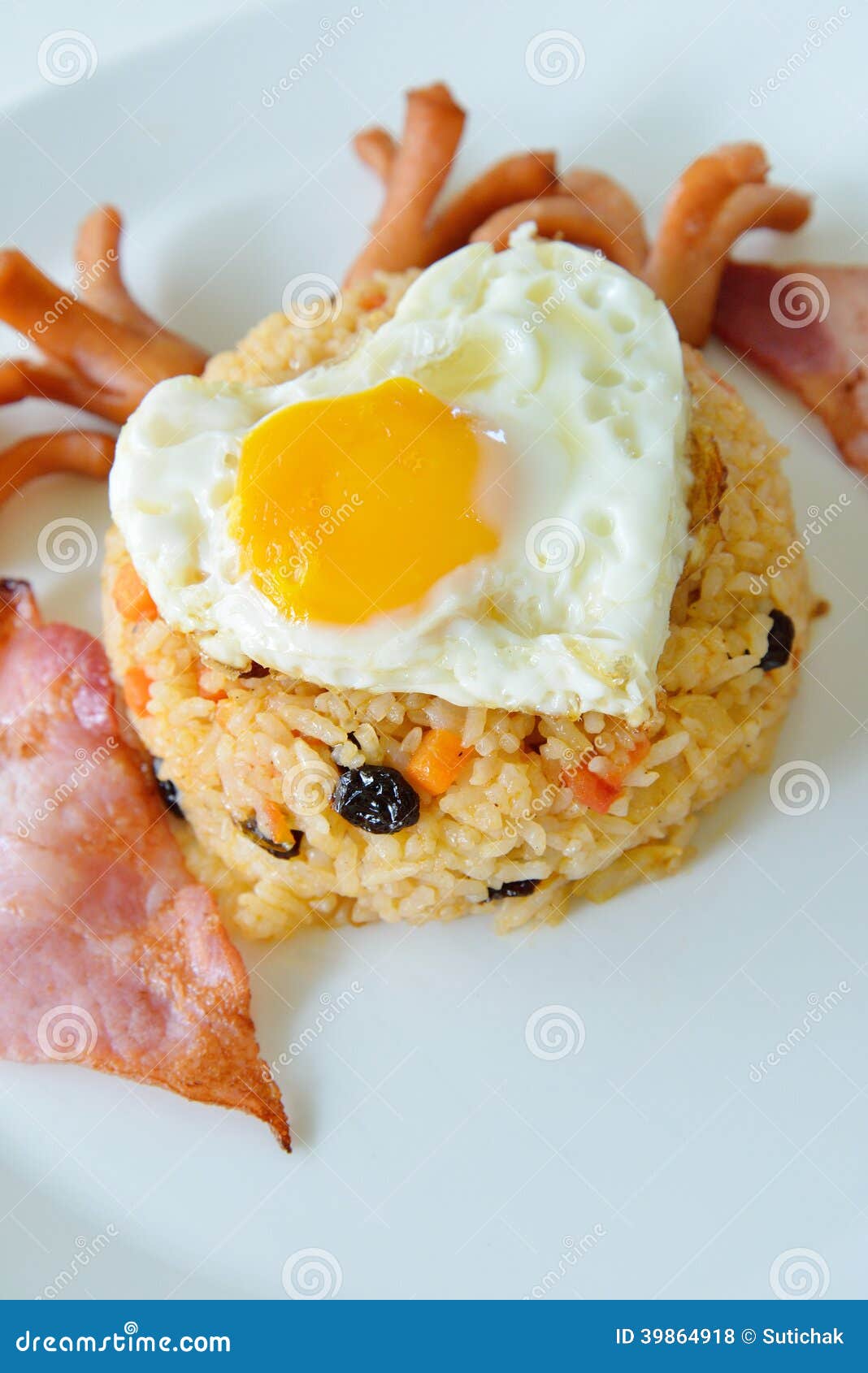 Thai Food, American Fried Rice Stock Photo - Image of delicious ...