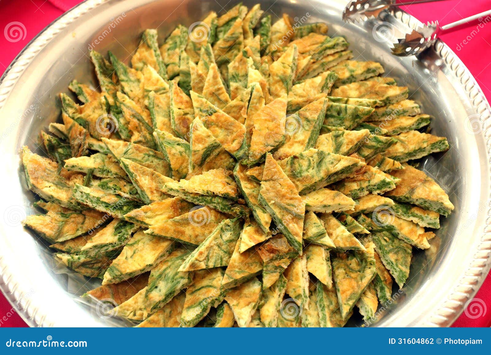 Thai food Cha-om kai stock photo. Image of cuisine, green - 31604862