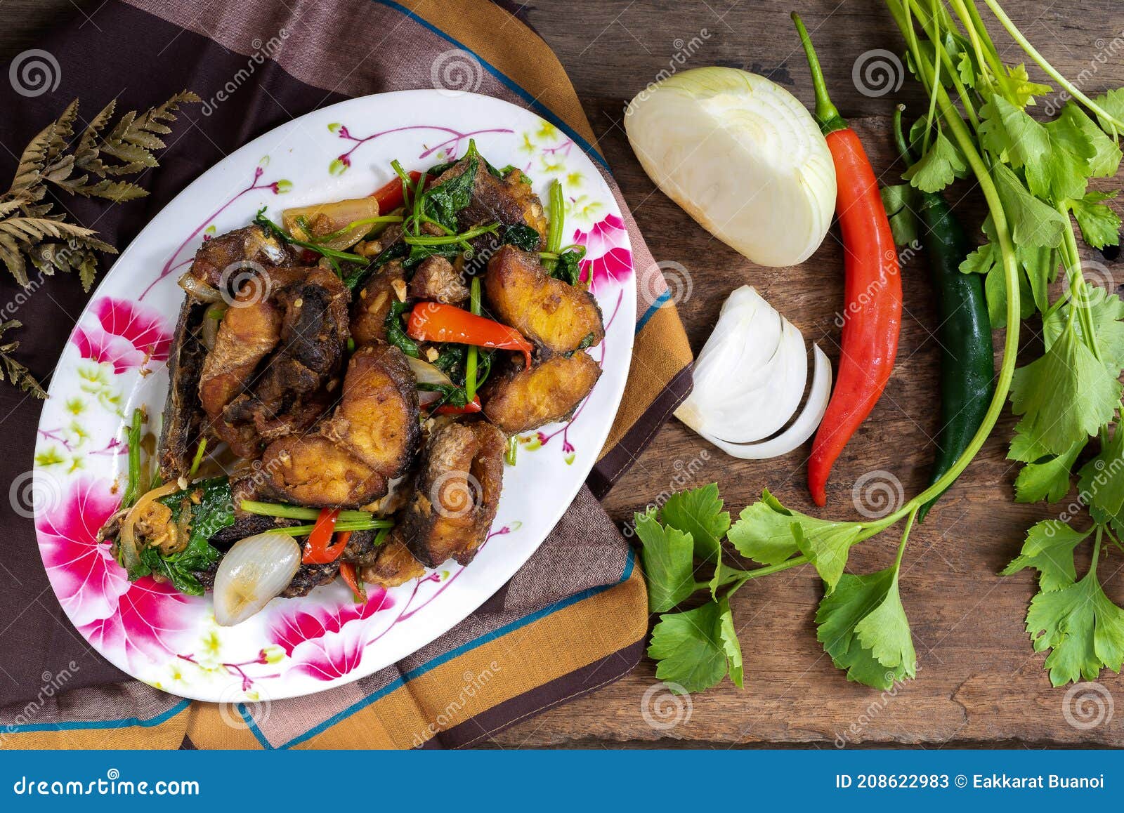 Thai food stock image. Image of food, fillet, dinner - 208622983