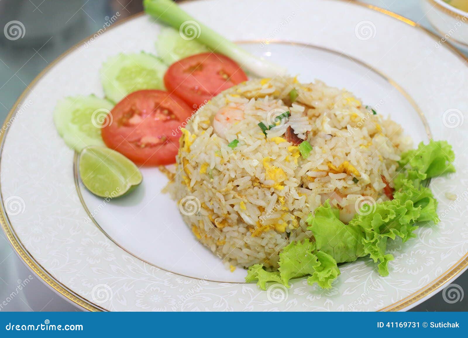 Thai food, fried rice stock image. Image of dish, tasty - 41169731