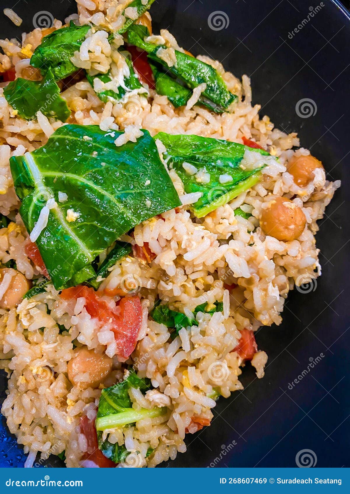Thai Food Fried Rice in Plate Stock Image - Image of nutrition, cooking ...