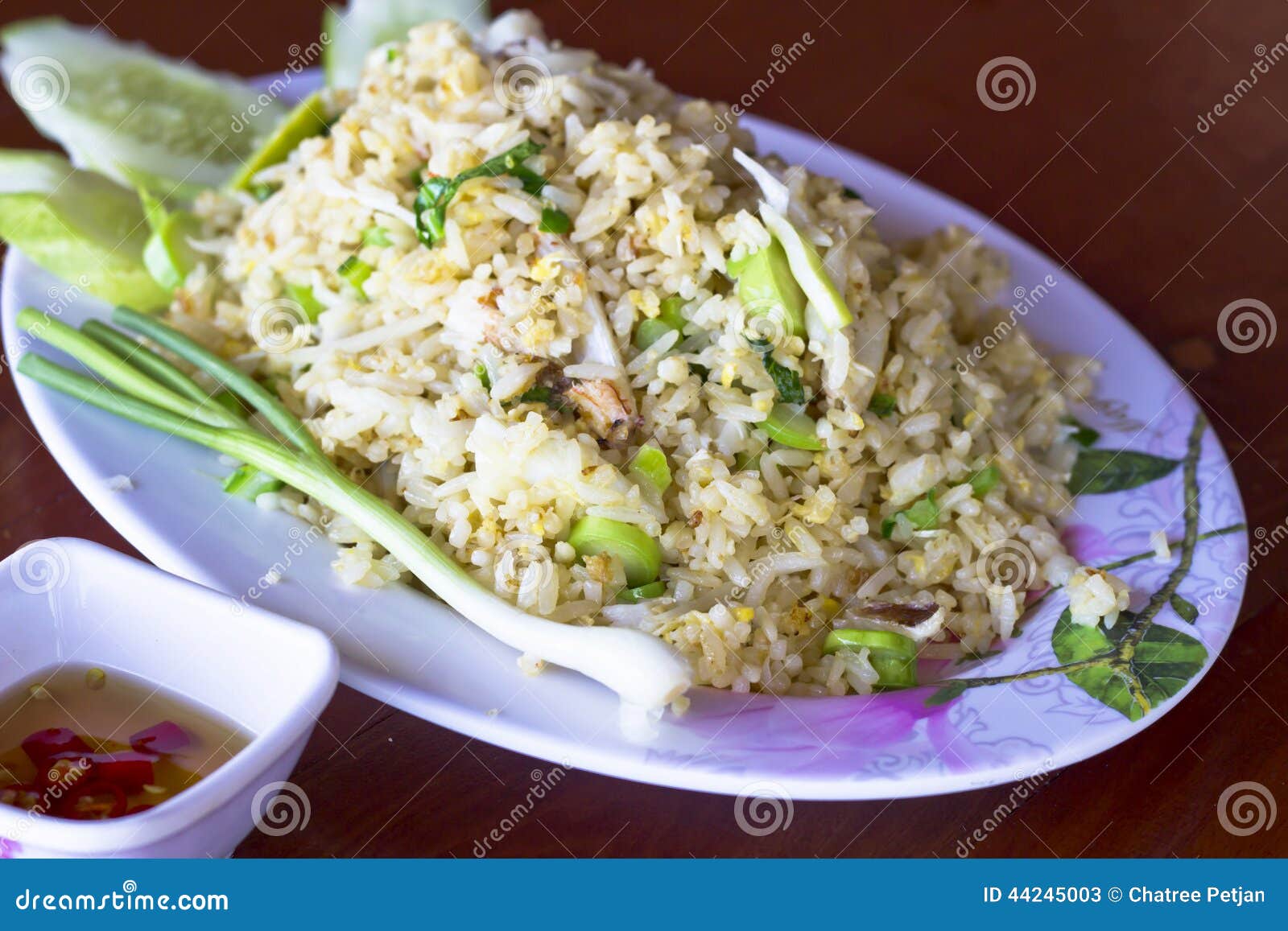 Thai food, Fried rice stock image. Image of japanese - 44245003