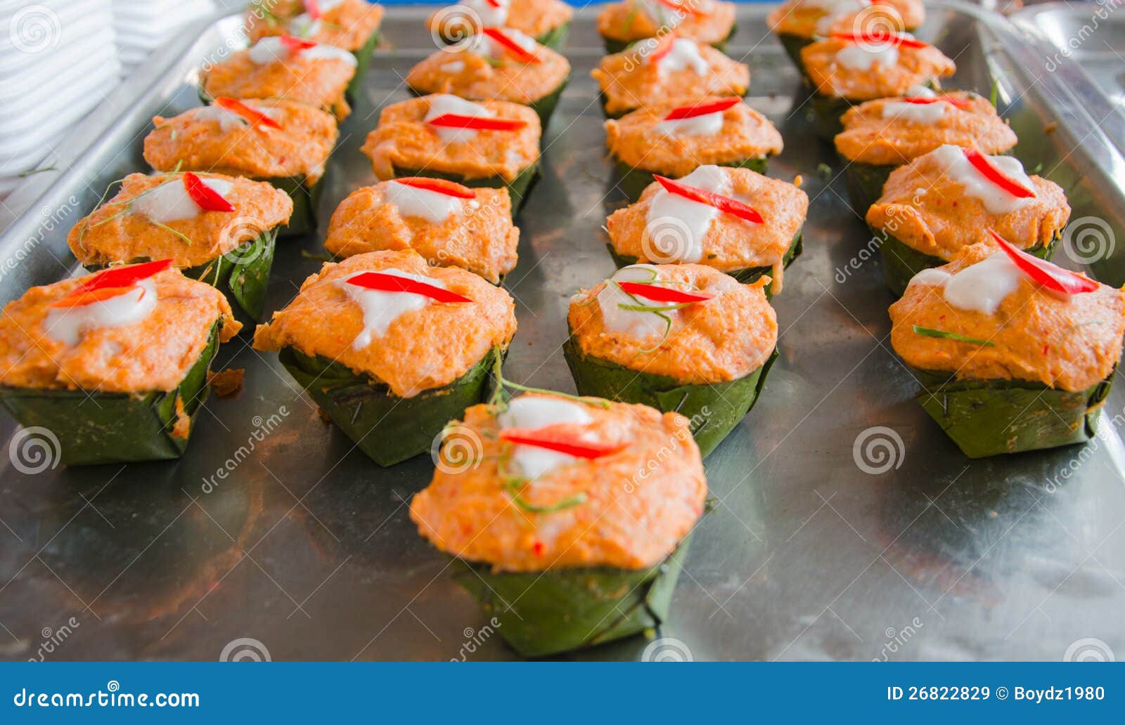 Thai food Hoh Mok Pla stock image. Image of asia, sauce - 26822829