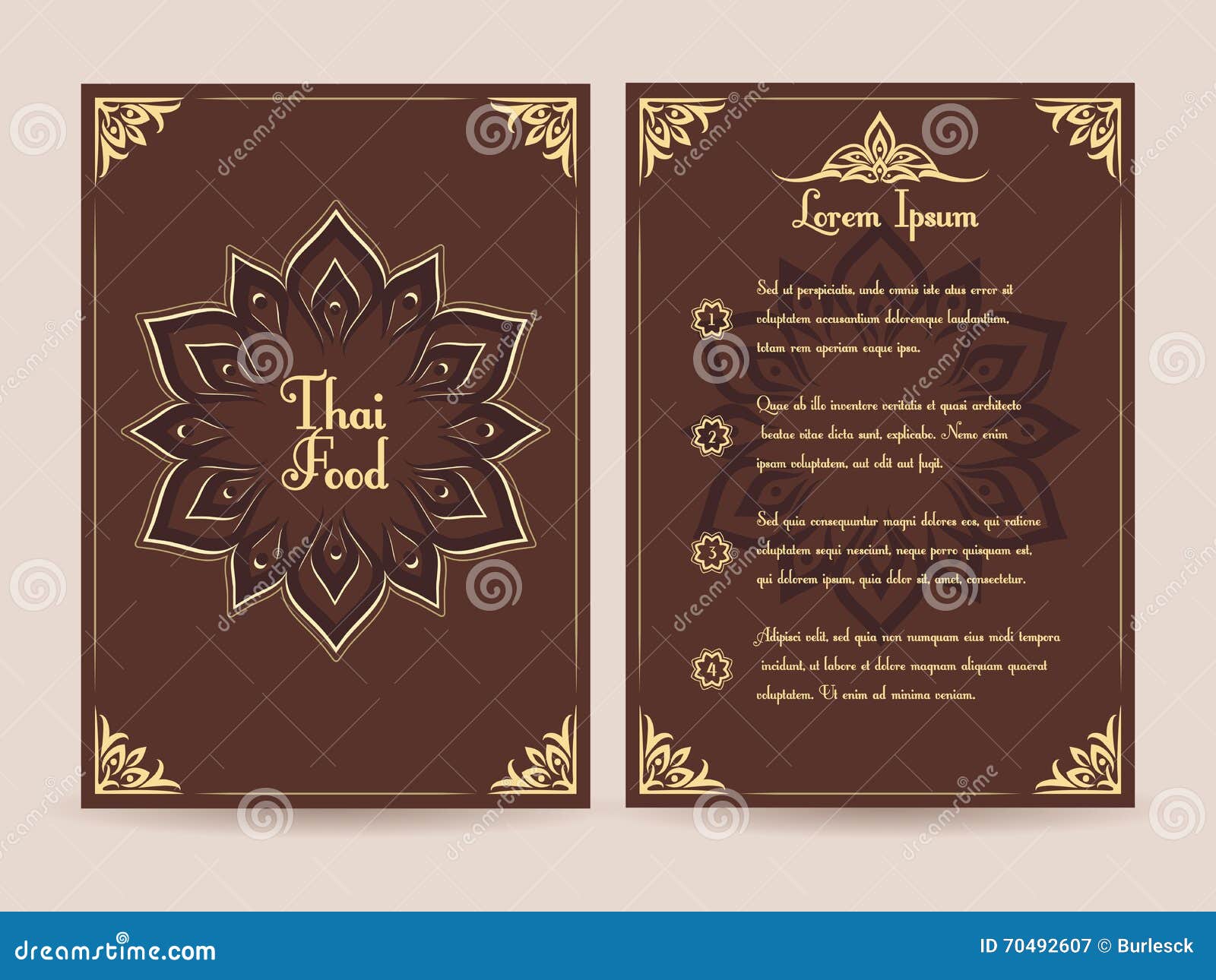 Thai Food Menu Vector Template Stock Illustrations – 543 Thai Food Menu ...