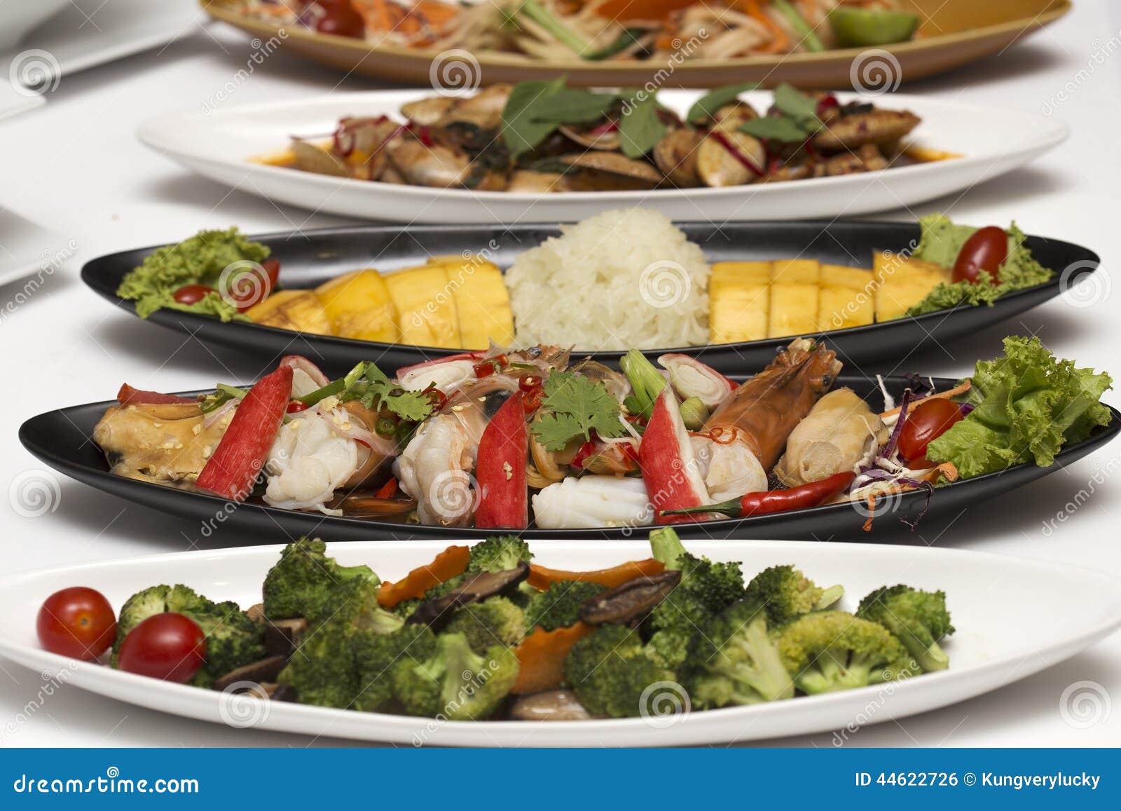 Thai Food set stock photo. Image of dish, lime, plate - 44622726