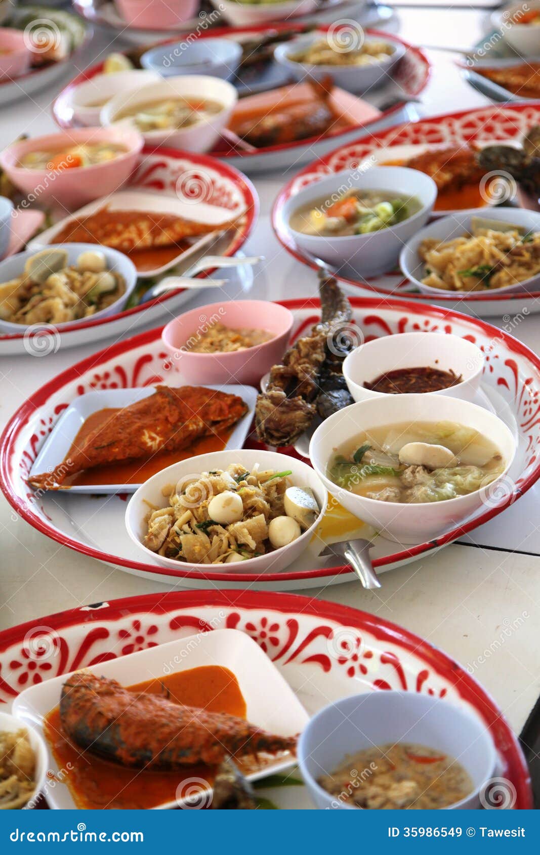 Thai food set stock image. Image of gourmet, delicious - 35986549