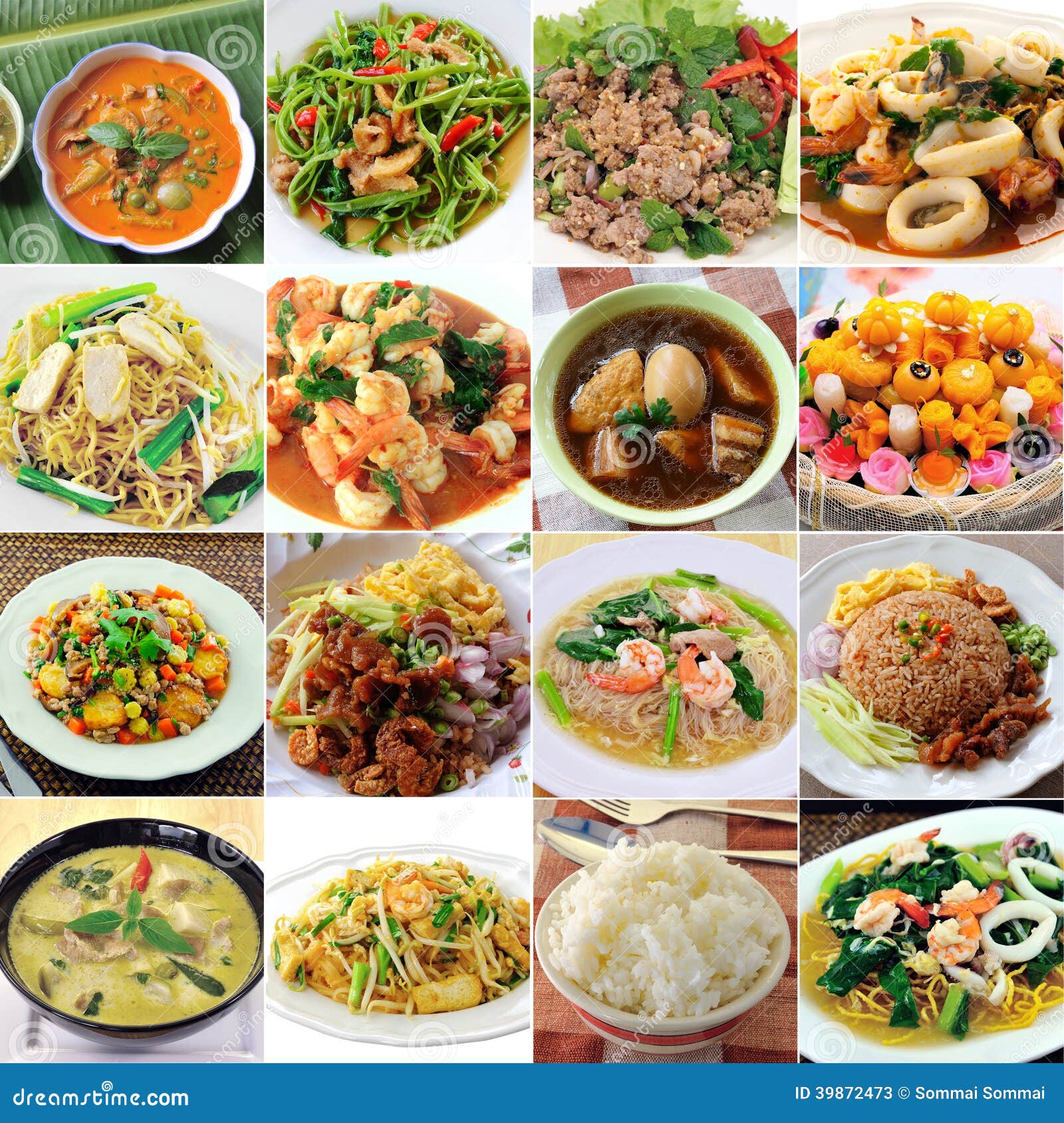 Thai food stock image. Image of white, restaurant, spring - 39872473