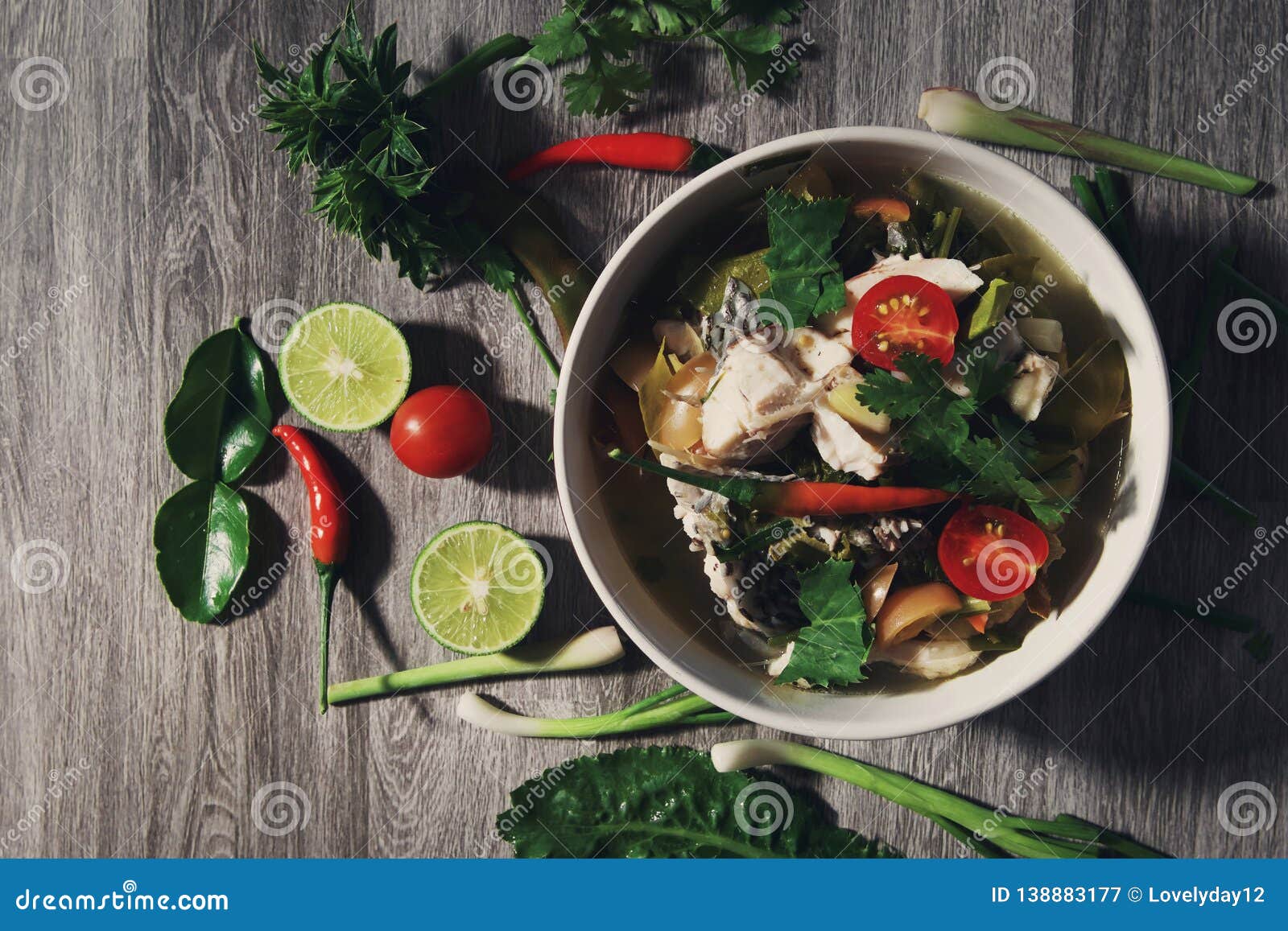 Thai food on table stock image. Image of delicious, gourmet - 138883177