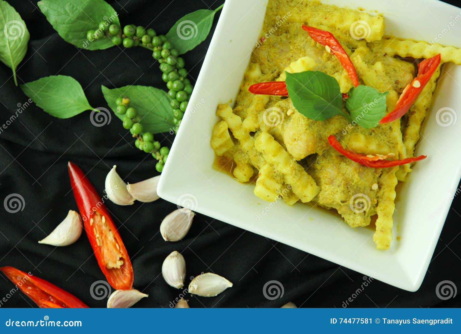 Thai food on the table stock image. Image of gourmet - 74477581