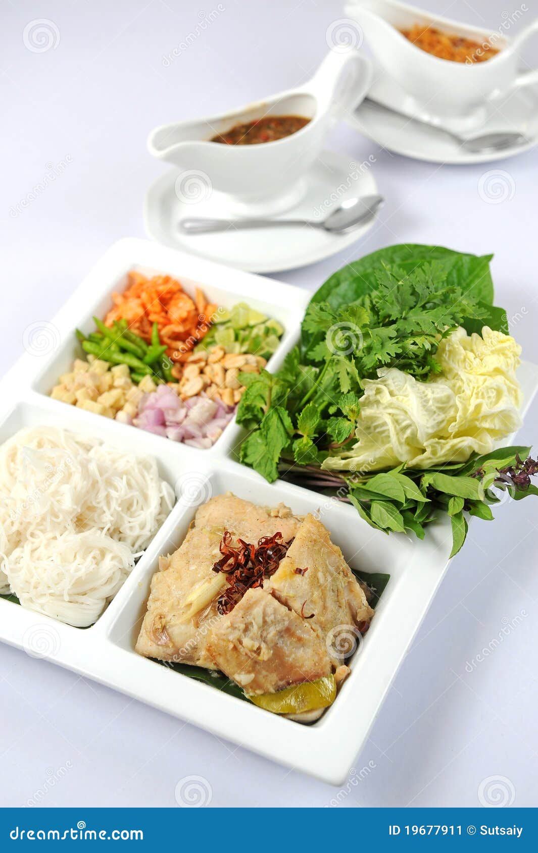 Thai foods and appetizers stock image. Image of grill - 19677911
