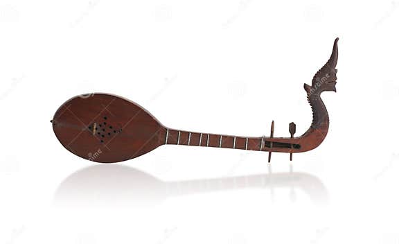 Thai Four-stringed Lute Quitar Stock Image - Image of folk, style: 25873493