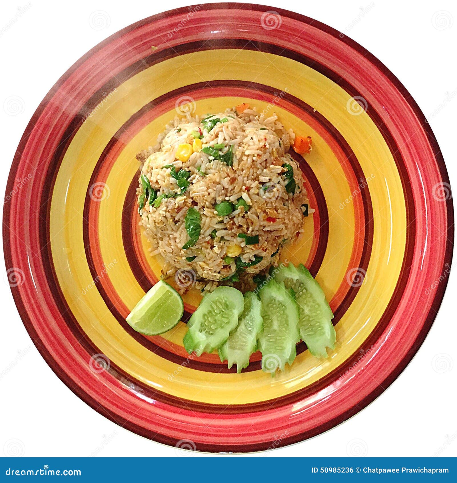 Thai fried rice stock photo. Image of express, carrot - 50985236