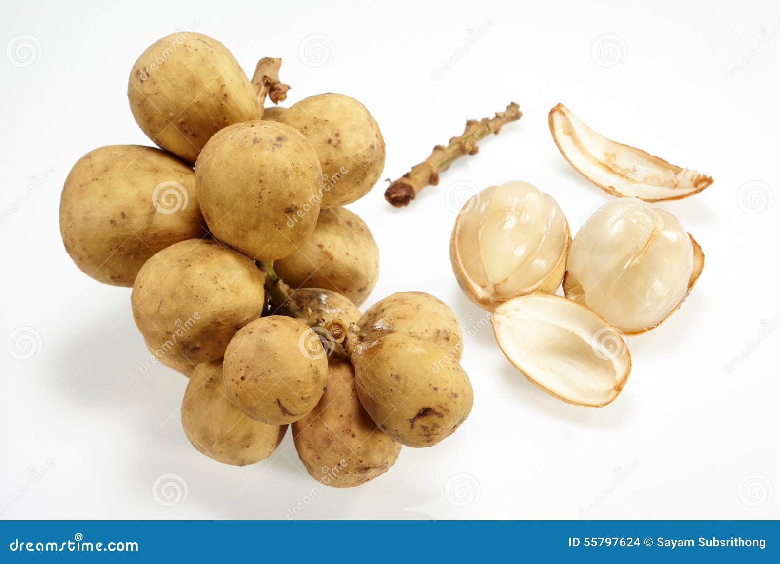 Thai fruit (Longkong) stock photo. Image of juicy, plant - 55797624