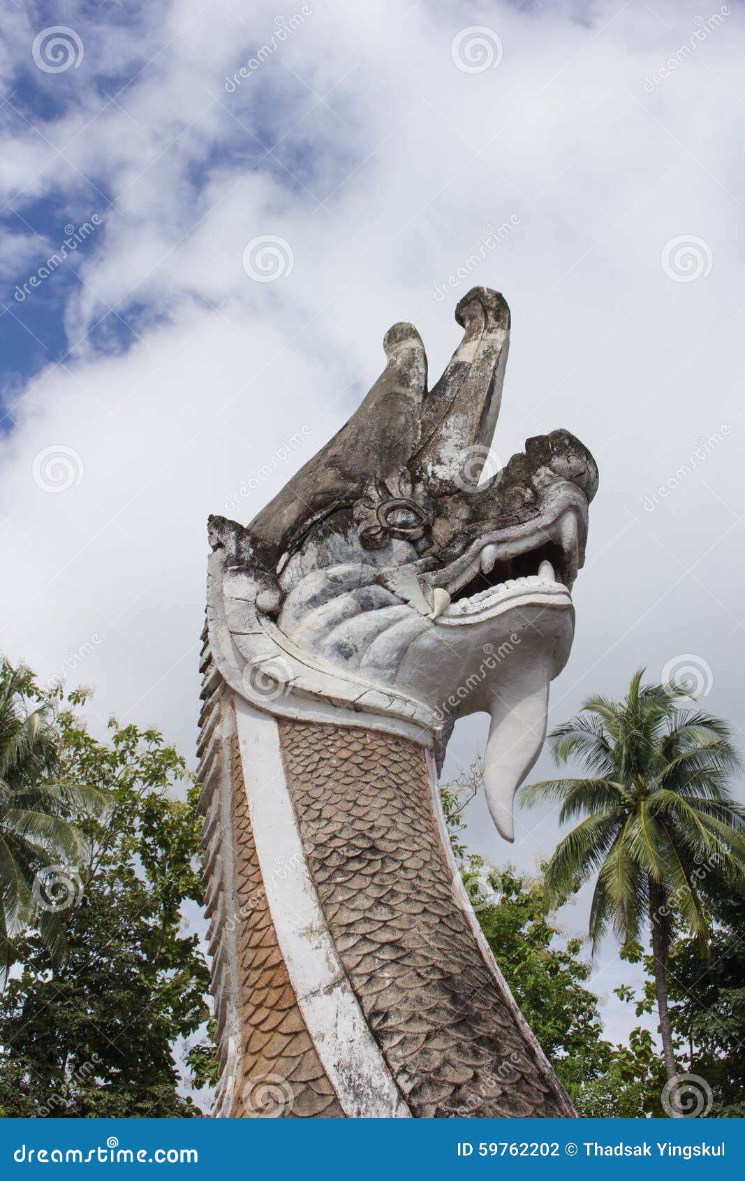 Thai giant snake stock photo. Image of design, colorful - 59762202