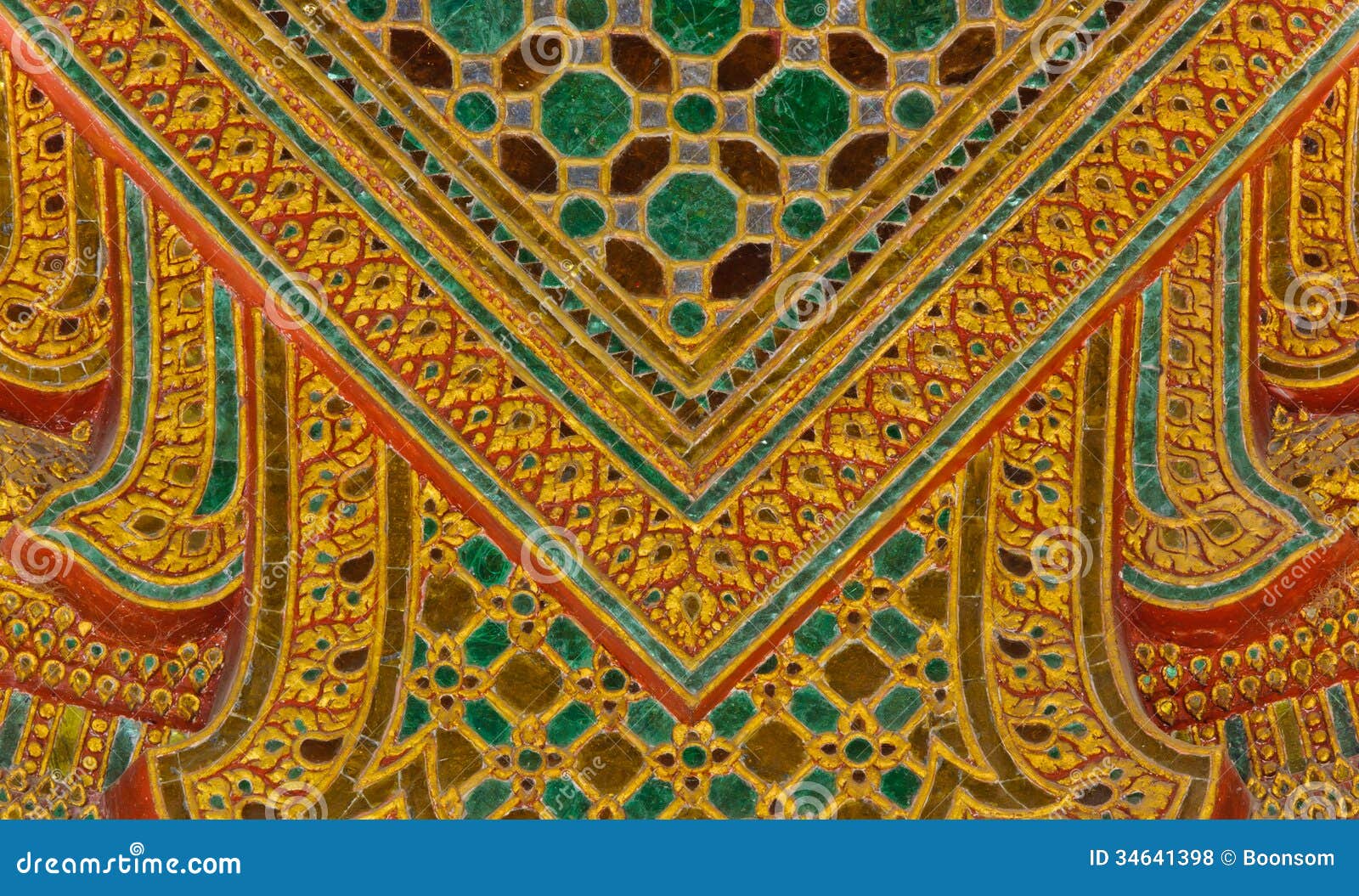 Thai glass decoration stock photo. Image of aged, ornament - 34641398