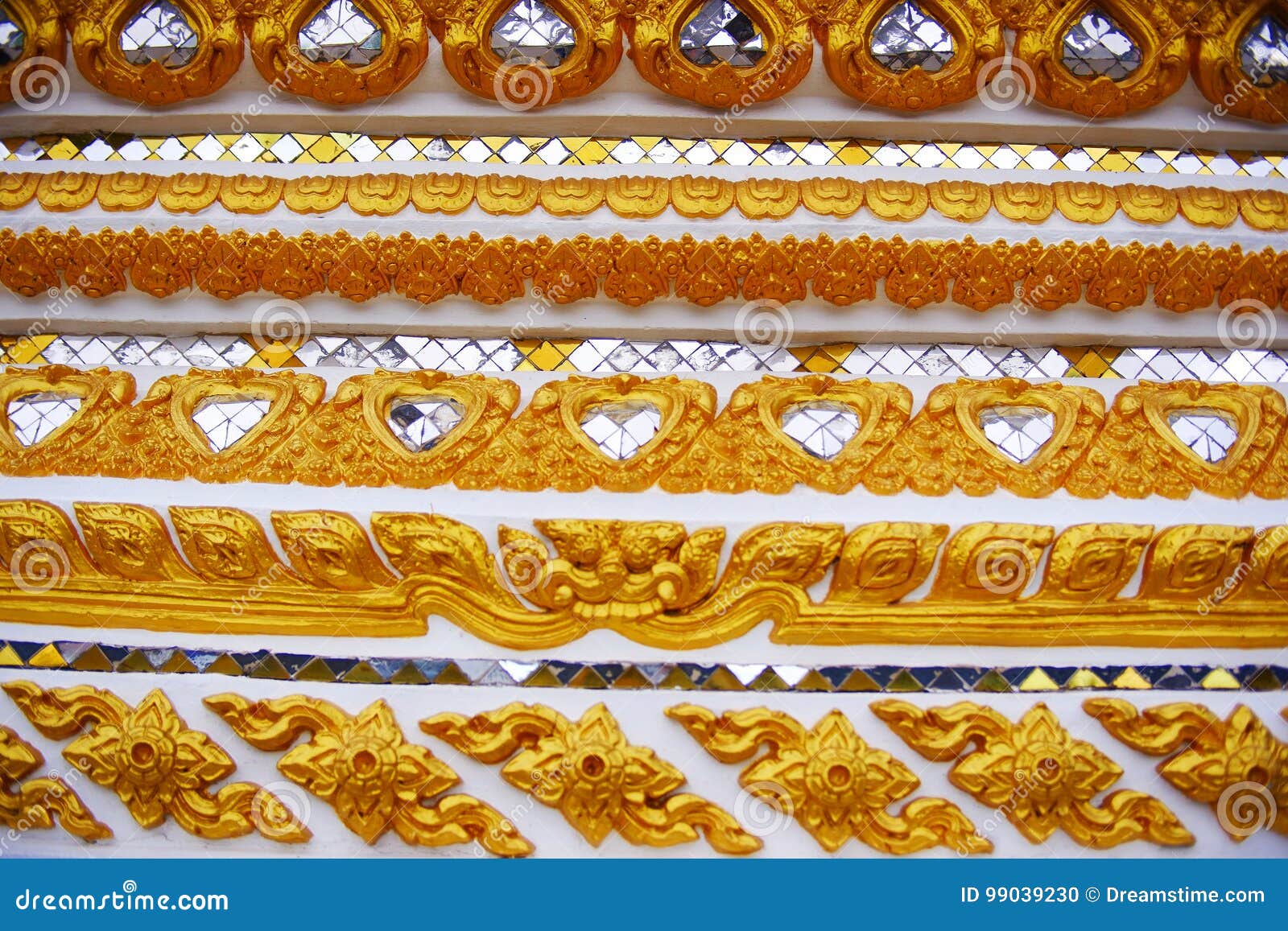 Thai golden pattern stock photo. Image of valuable, golden - 99039230