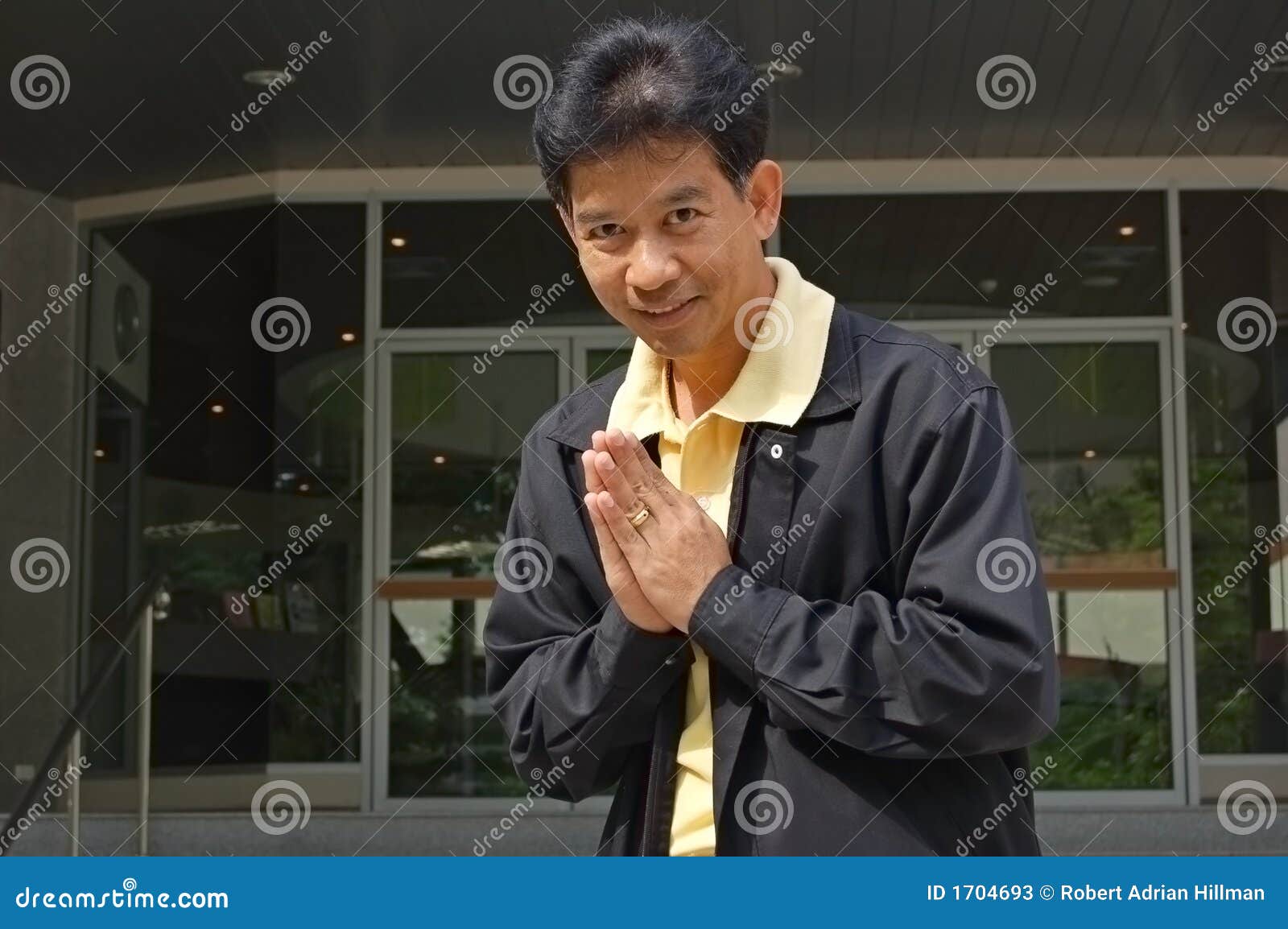 Thai greeting stock image. Image of formal, oriental, salute - 1704693