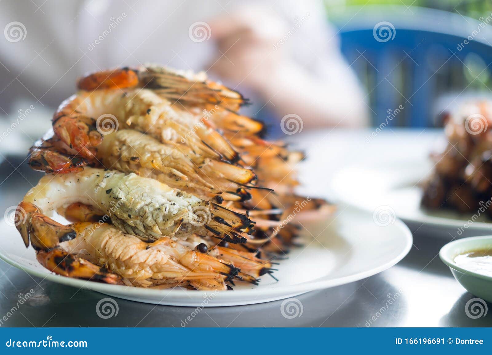 Thai Grilled Prawns Shrimps without the Shell Stock Image - Image of ...