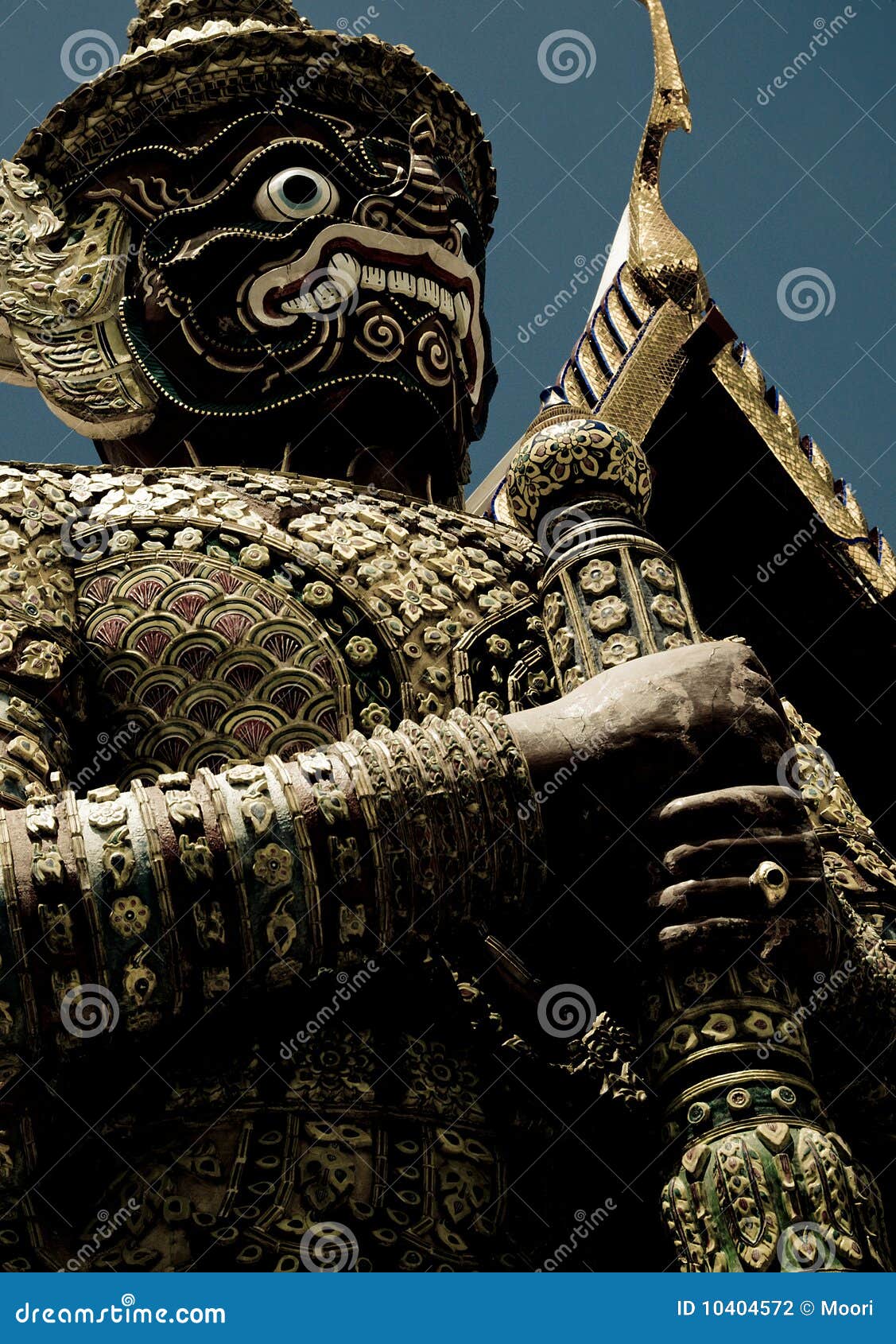 Thai guardian statue stock photo. Image of palace, phra - 10404572