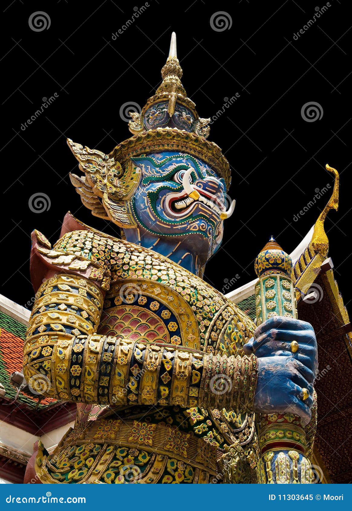 Thai guardian statue stock image. Image of decorations - 11303645