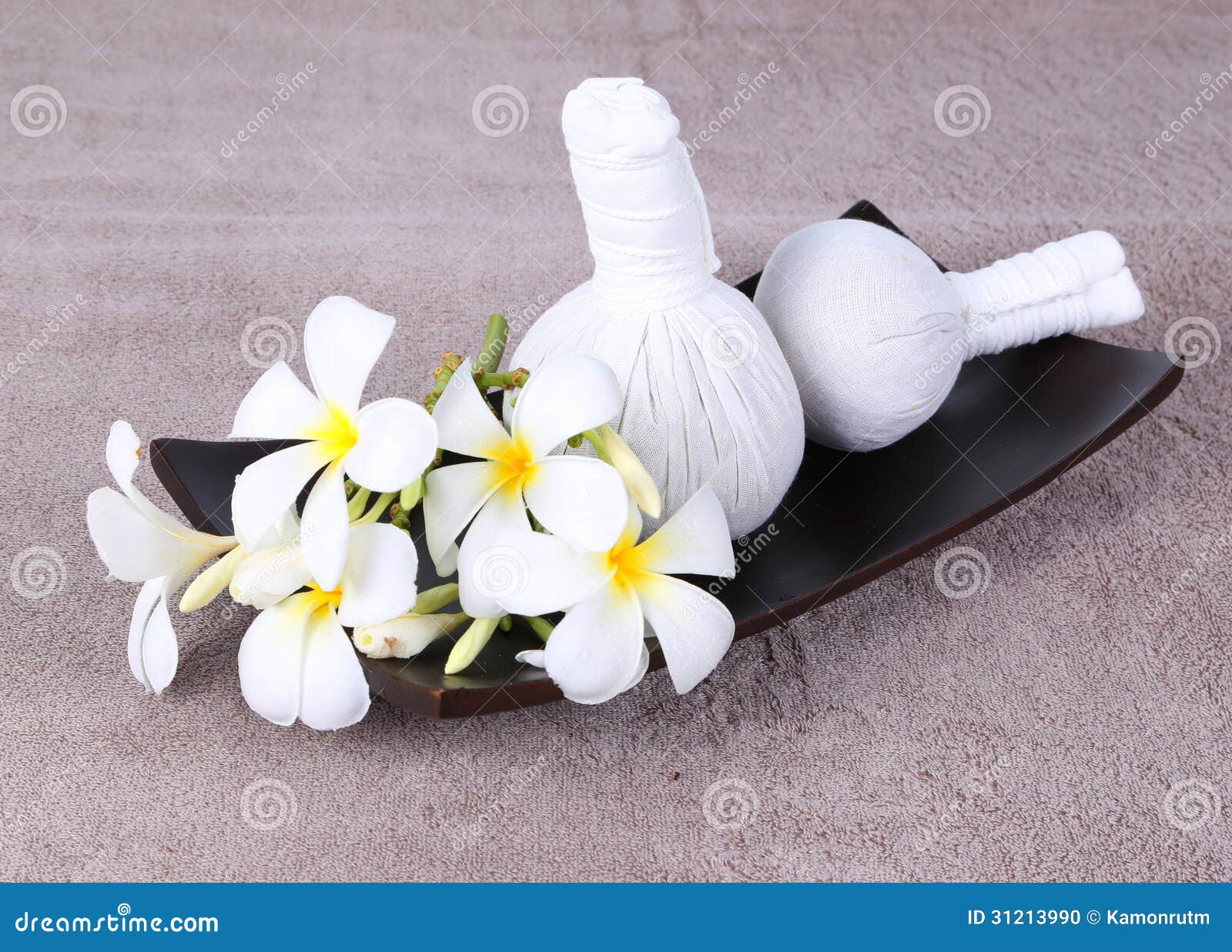 Thai herbal massage balls stock photo. Image of health - 31213990