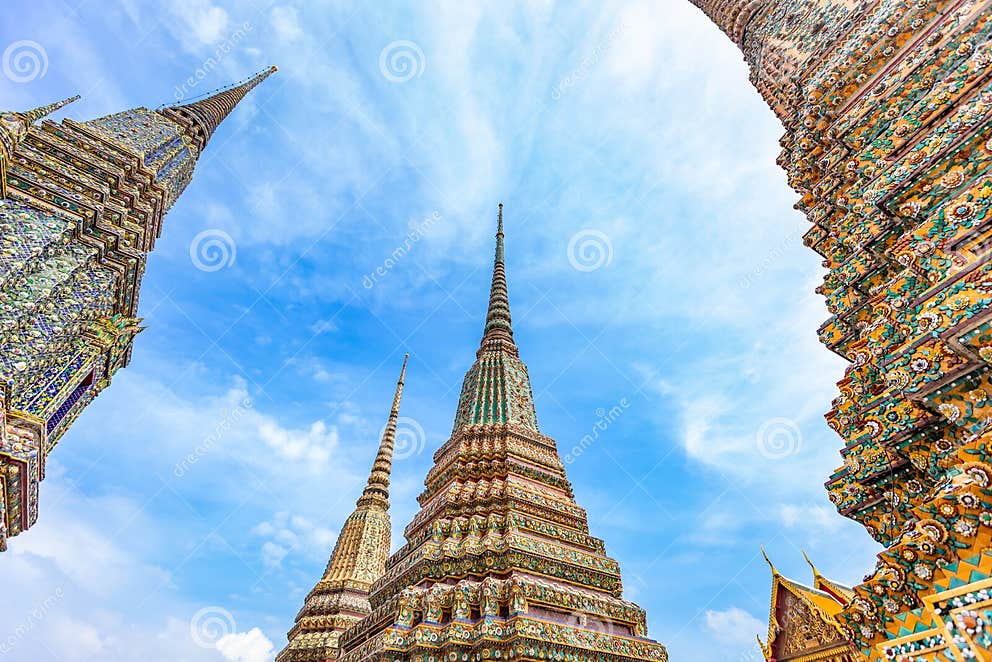 Thai Hermit Exercise Wat Pho Stock Photo - Image of massage, stone ...