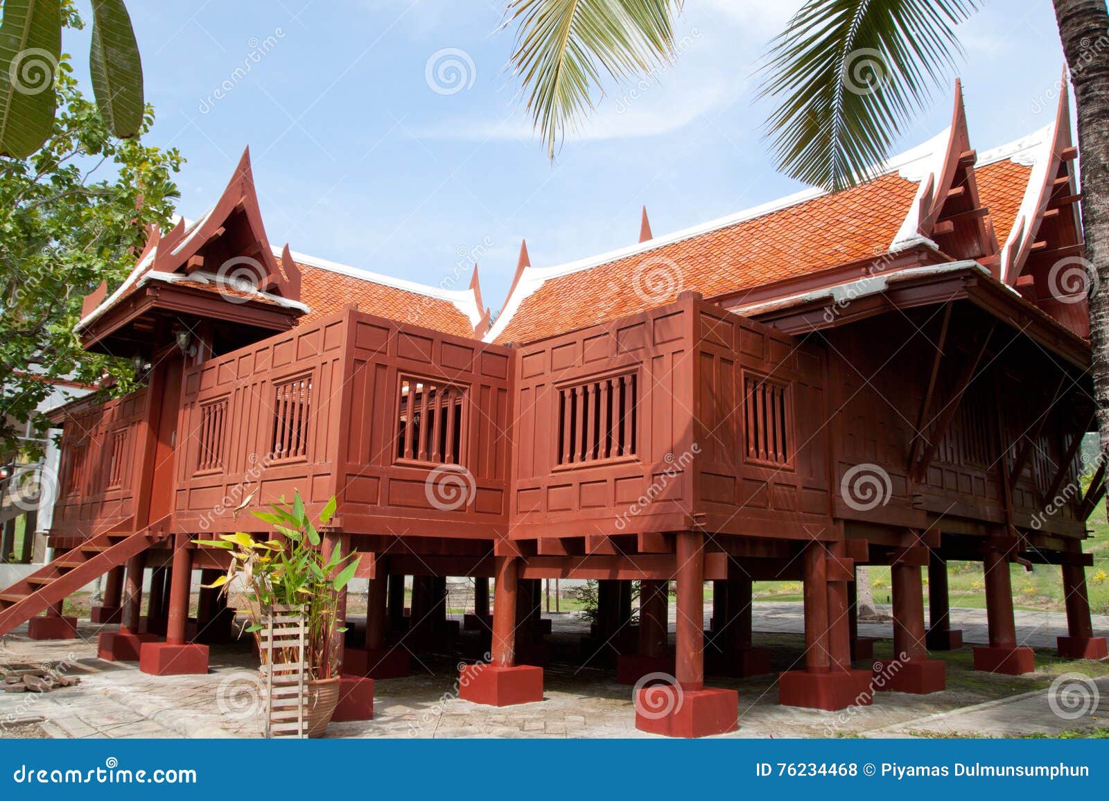 Thai House Style in Chiangmai , Thailand Stock Photo - Image of ...