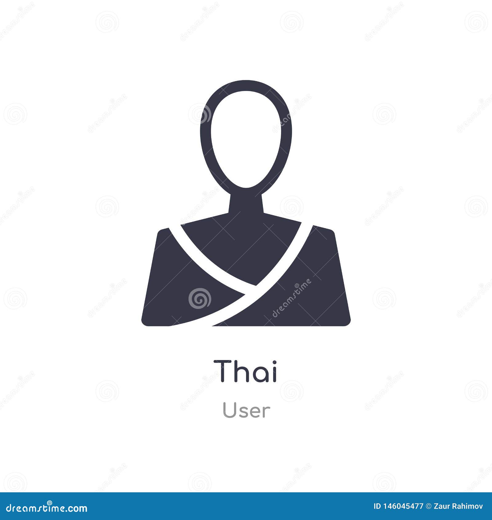 Thai Icon. Isolated Thai Icon Vector Illustration from User Collection ...