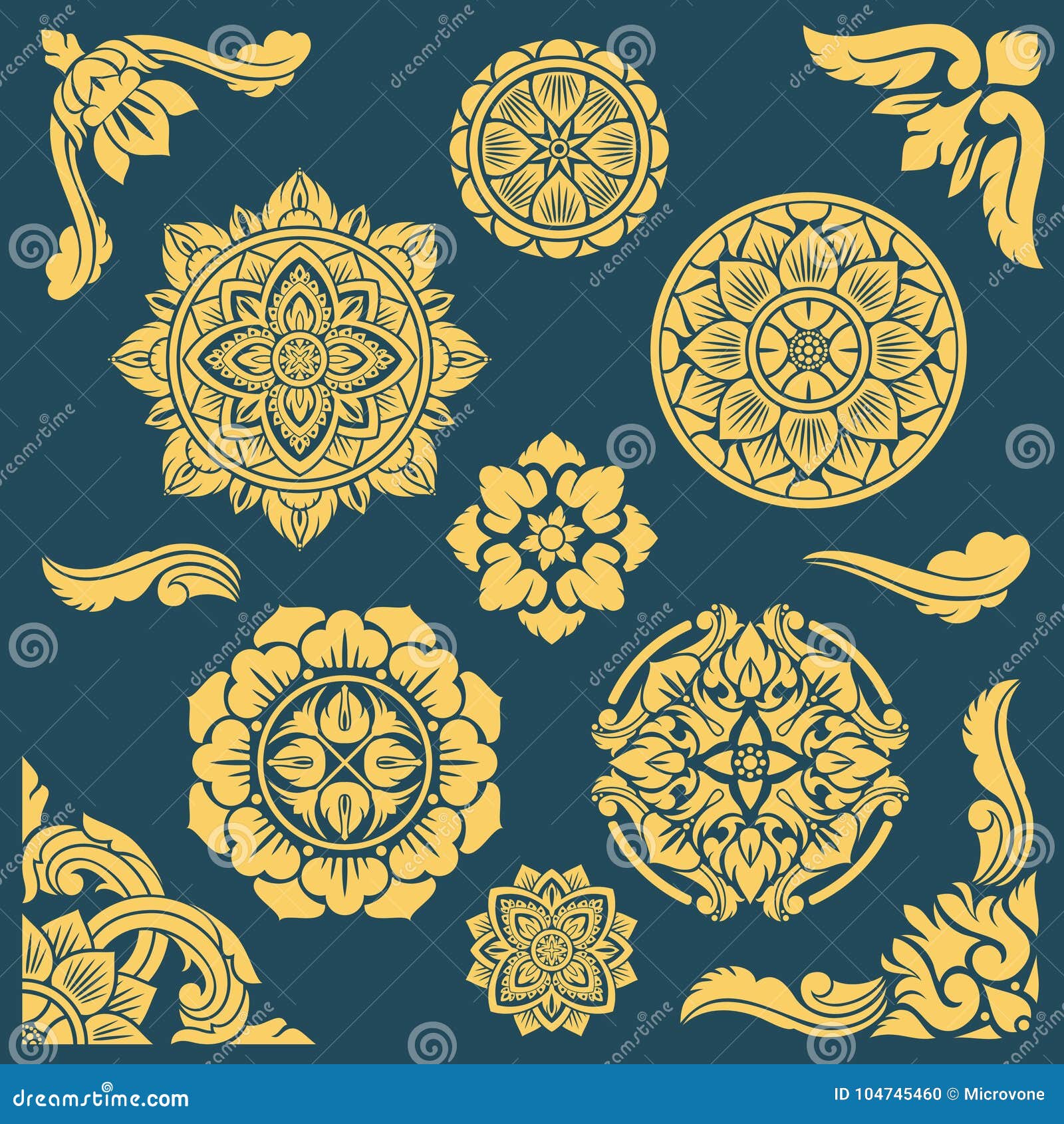 Persian Patterns Stock Illustrations – 2,835 Persian Patterns Stock ...